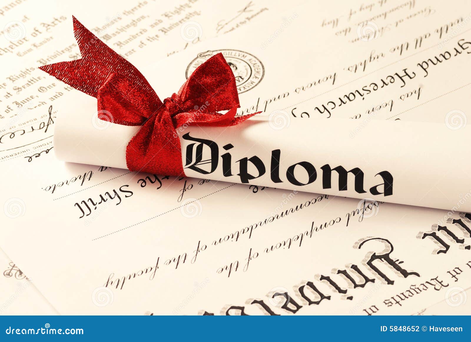 Diploma stock photo. Image of certificate, achievement - 5848652