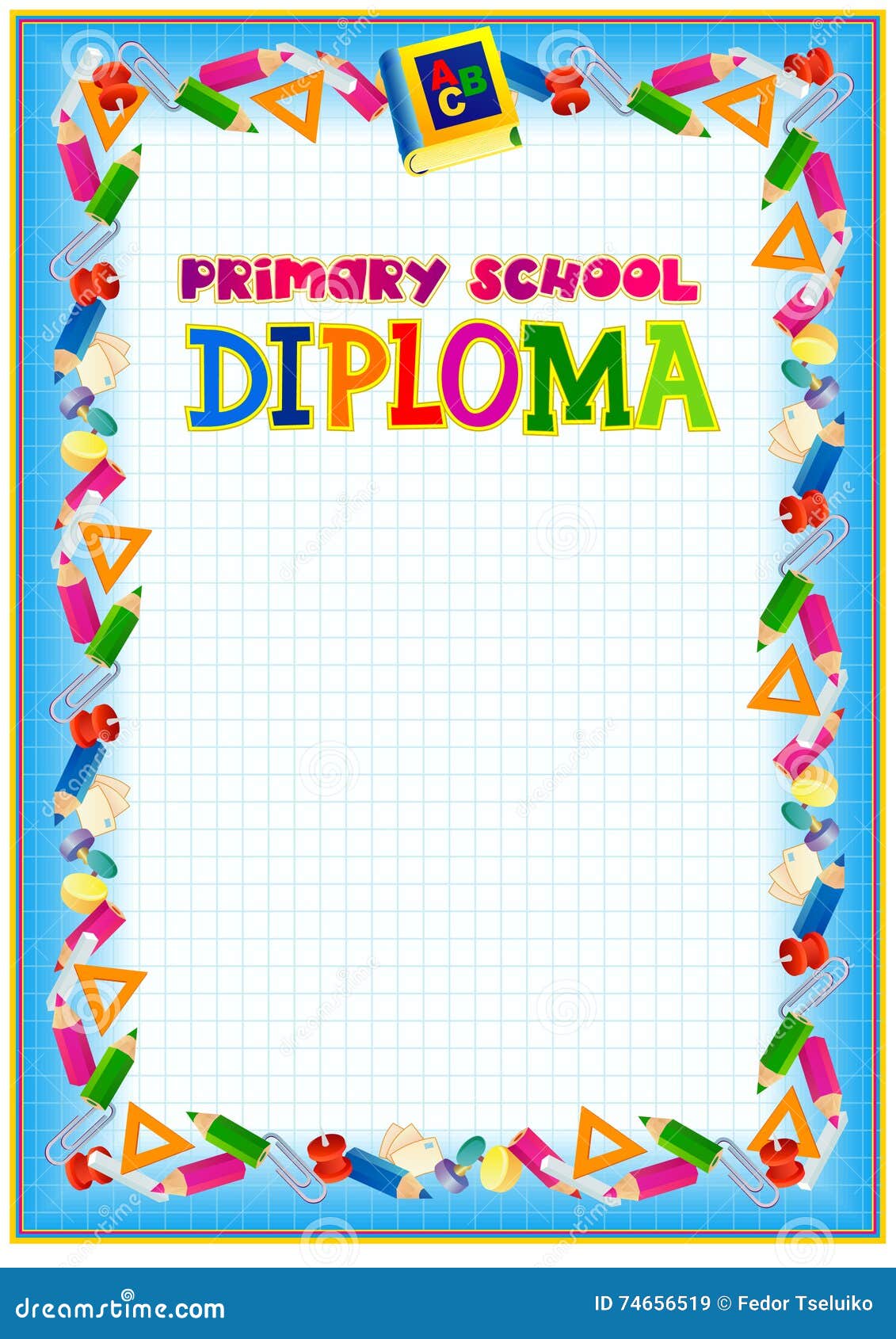 Diploma design template stock vector. Illustration of certificate ...