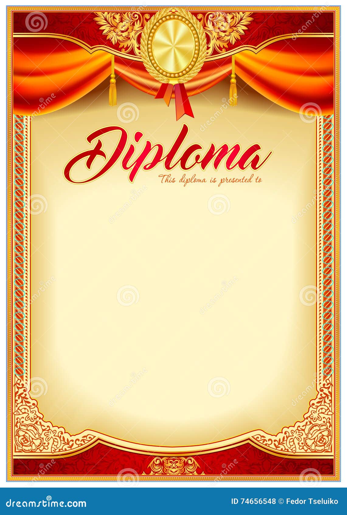 Diploma design template stock vector. Illustration of details - 74656548