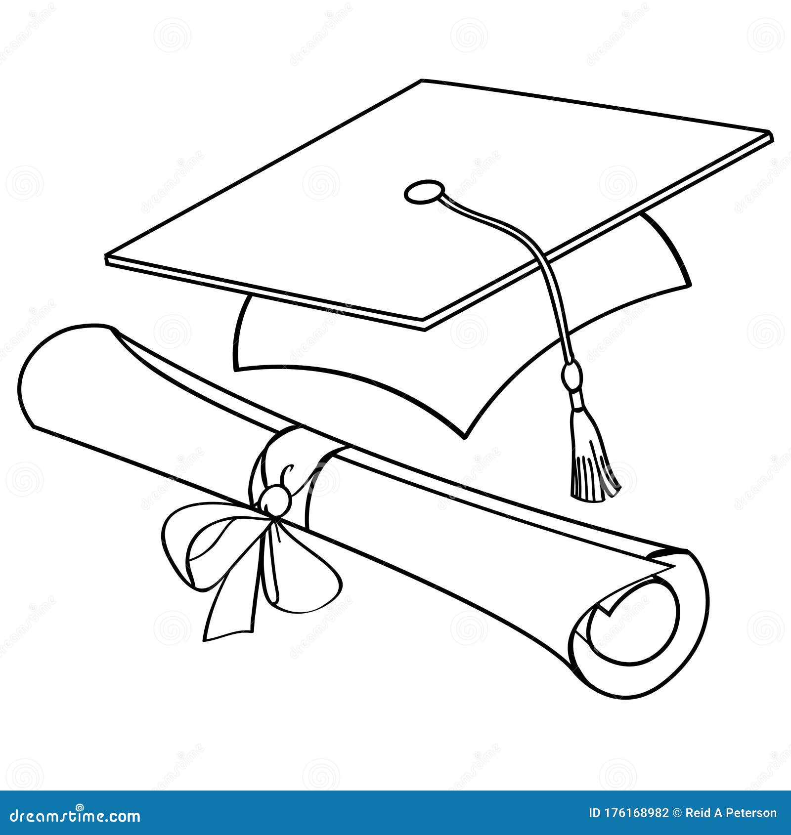 Diploma Di Laurea Cappello a Nappa Illustrazione di Stock ... Diploma Di Laurea Cappello a Nappa Illustrazione di Stock ...