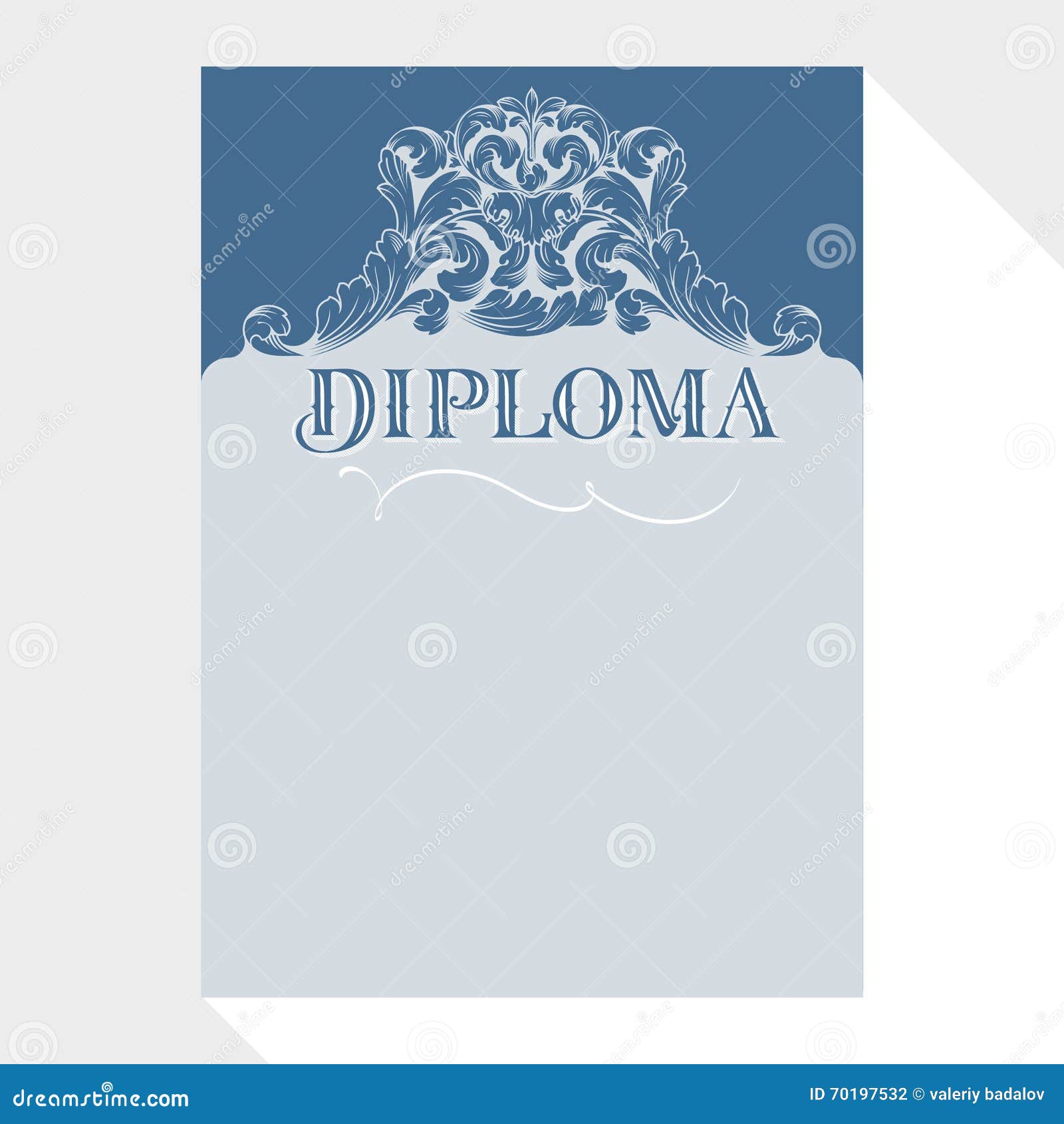 Diploma En Certificaatontwerpmalplaatje Vector Illustratie ...