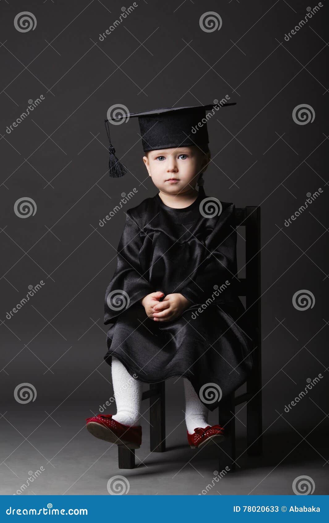 Diploma Graduating Little Student Kid Stock Image - Image of graduation ...
