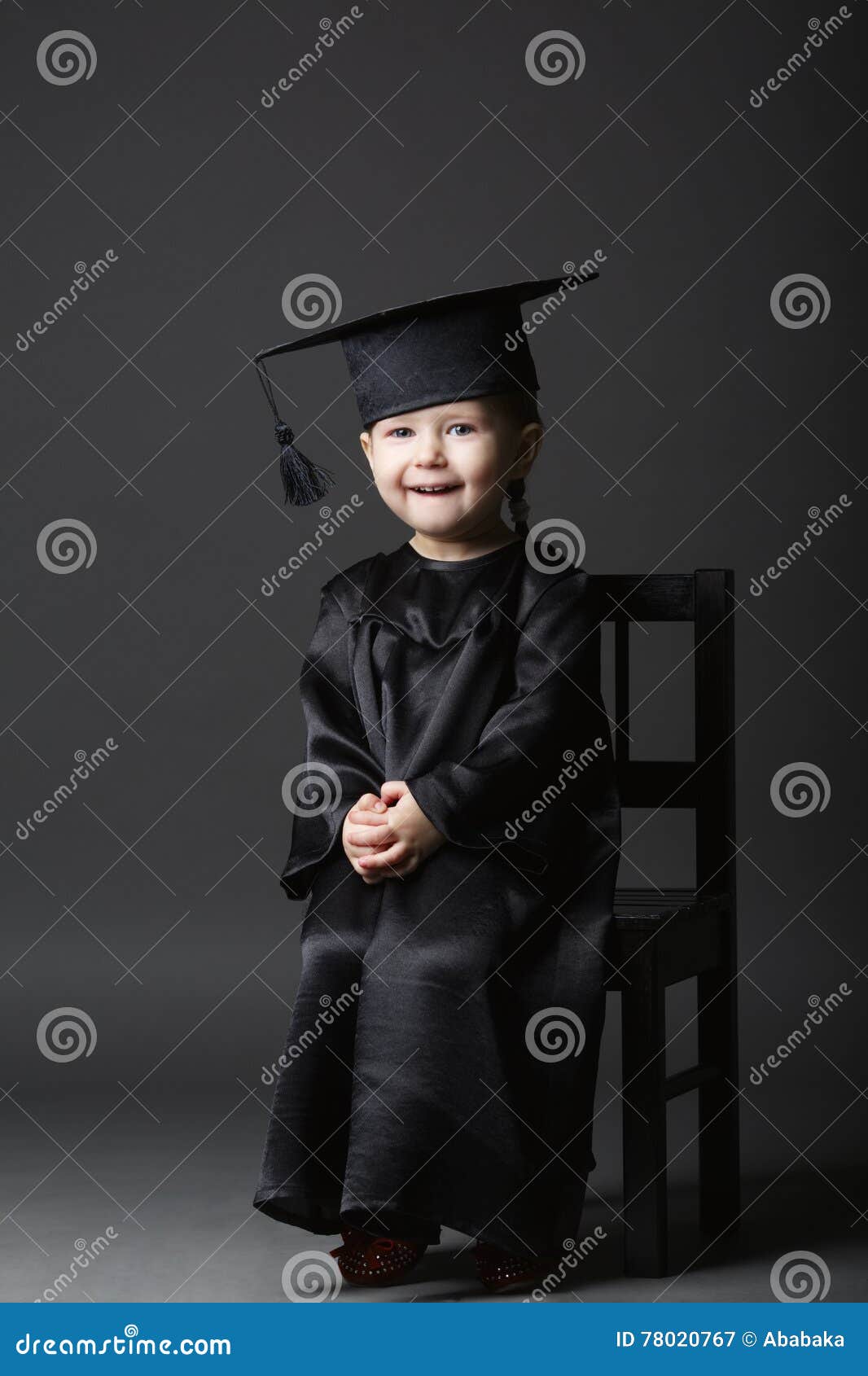 Diploma Graduating Little Student Kid Stock Image - Image of ceremony ...