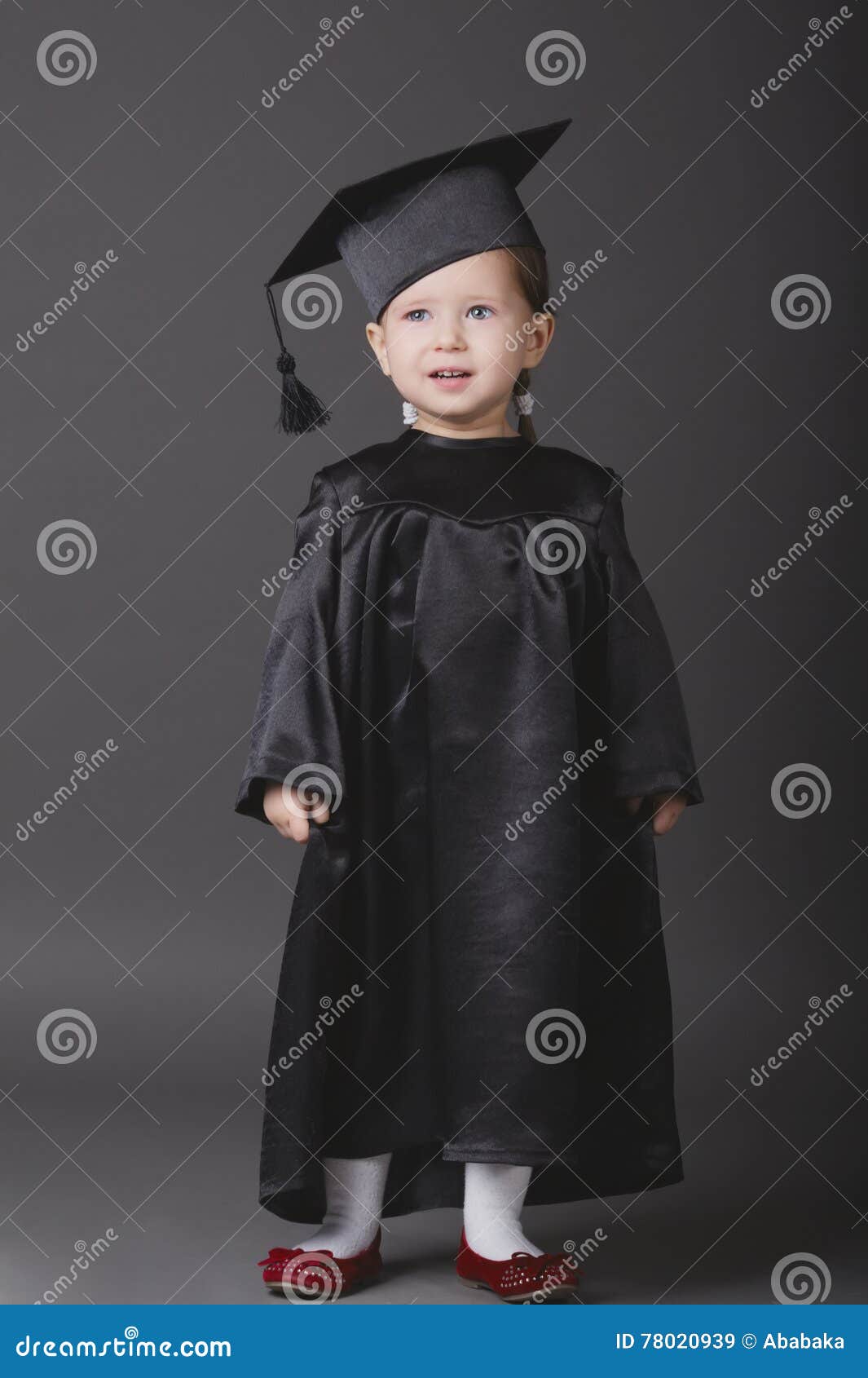 Diploma Graduating Little Student Kid Stock Image - Image of academic ...