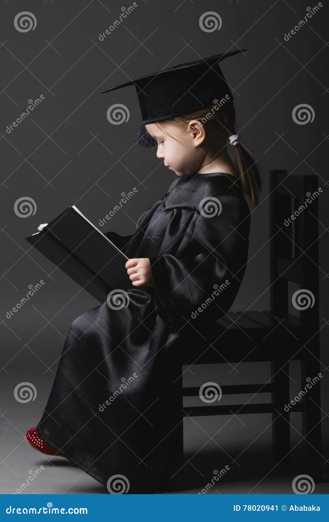 Diploma Graduating Little Student Kid Stock Image - Image of graduate ...