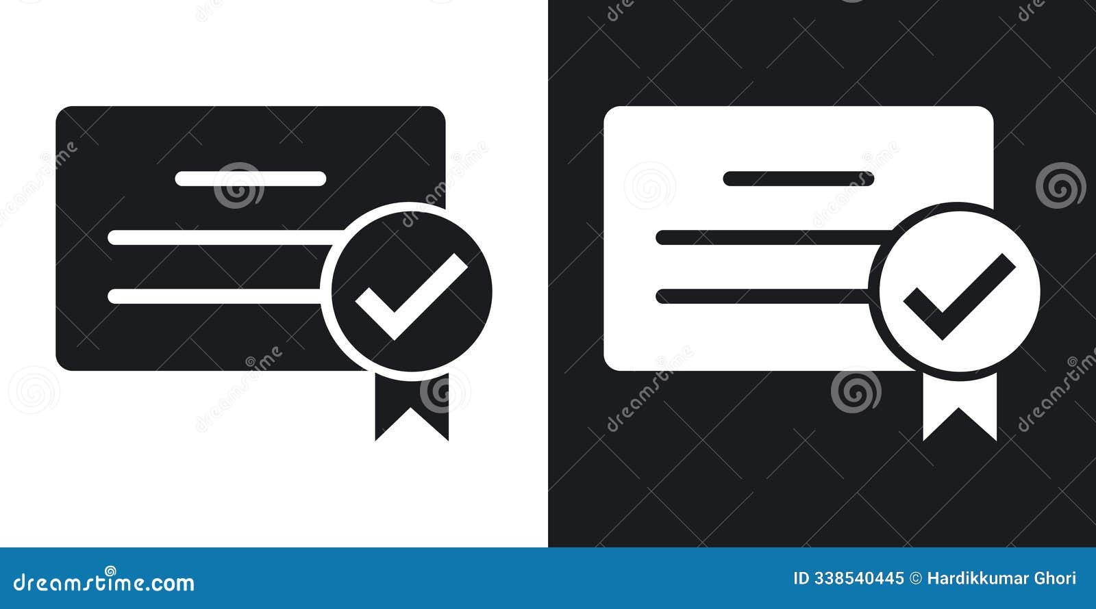 Diploma Icon Set. Academic Qualification Certificate Vector Symbol ...