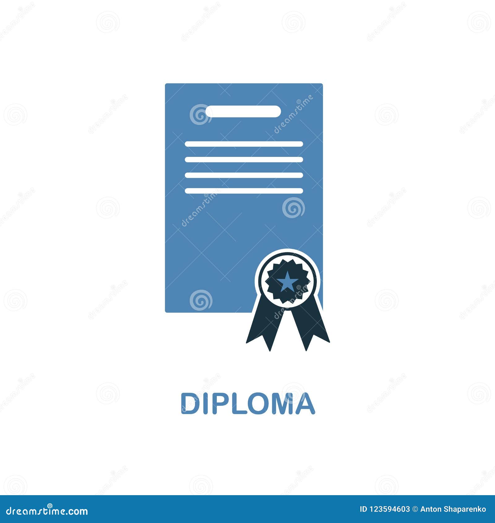 Diploma Icon. Simple Element Illustration. Diploma Pixel Perfect Icon ...
