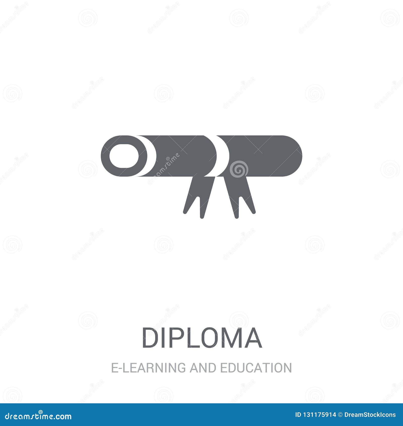 Diploma Icon. Trendy Diploma Logo Concept on White Background Fr Stock ...