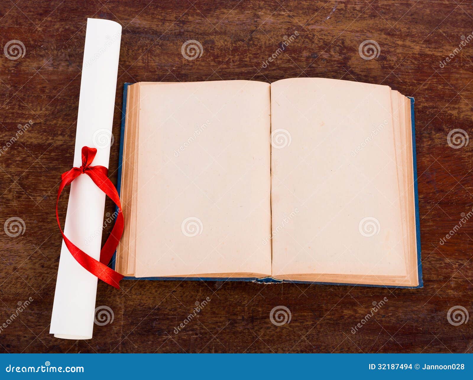 Diploma with old book stock photo. Image of message, diploma - 32187494