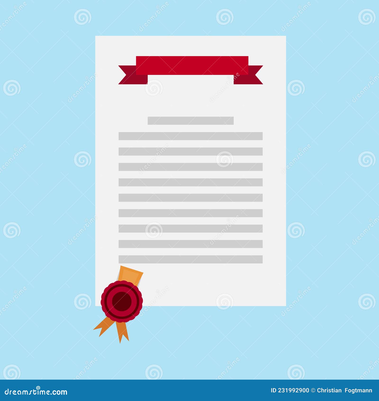 Diploma Paper Certificate Icon Flat Design Stock Vector - Illustration ...