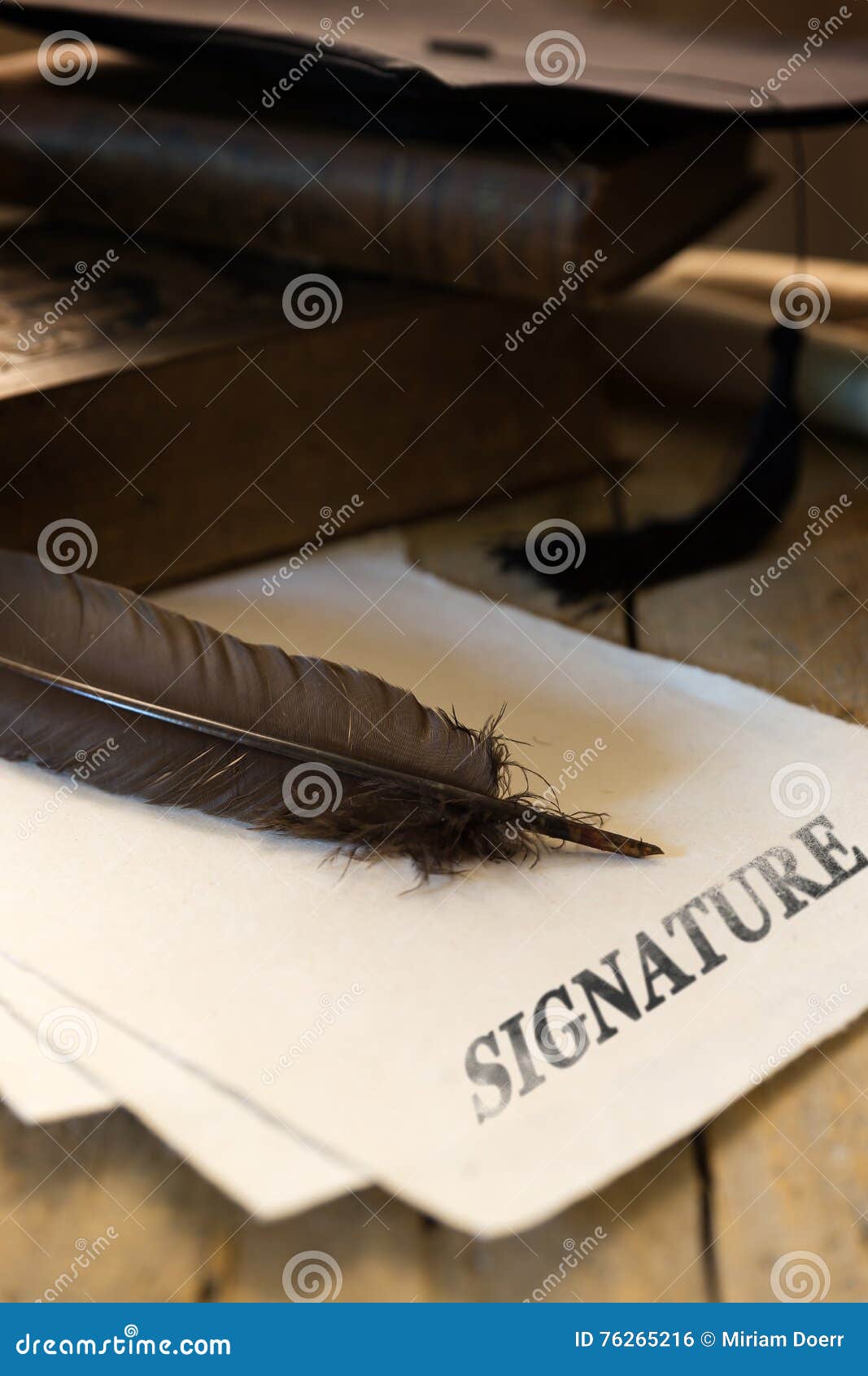Diploma with Text Signature Stock Photo - Image of notary, mortarboard ...