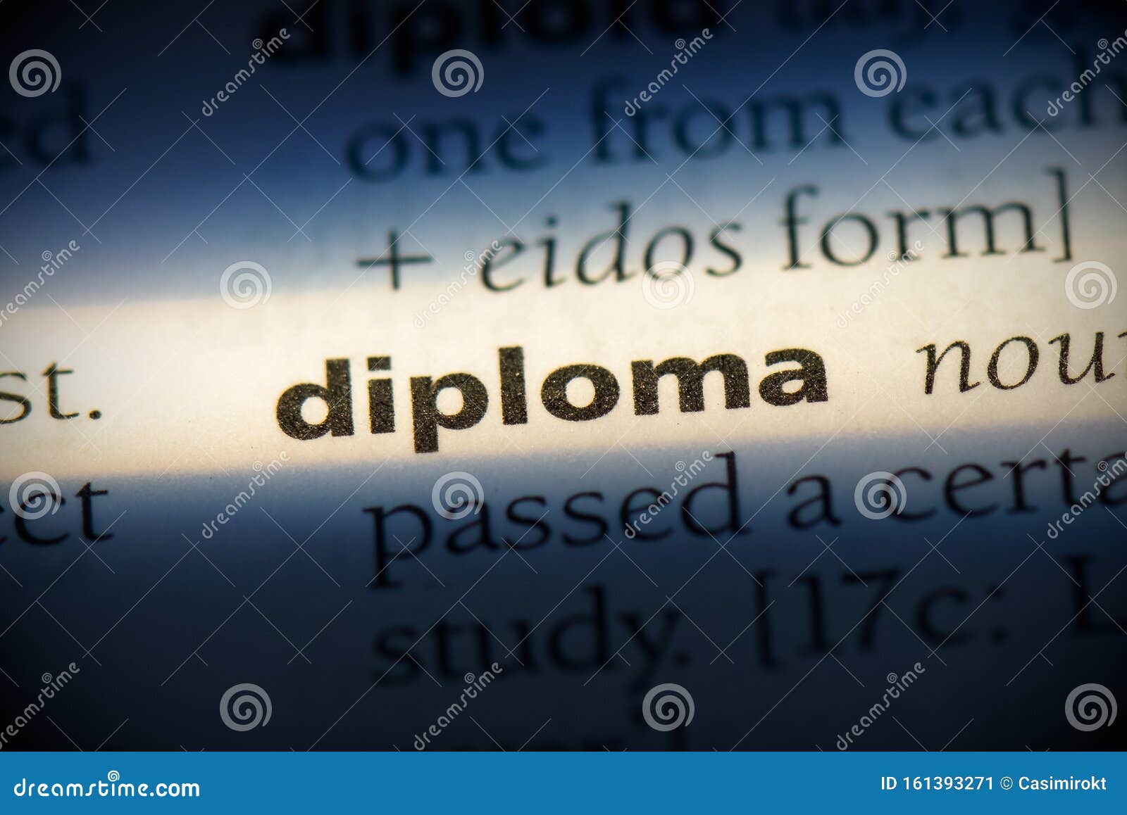 Diploma stock image. Image of isolated, word, definition - 161393271
