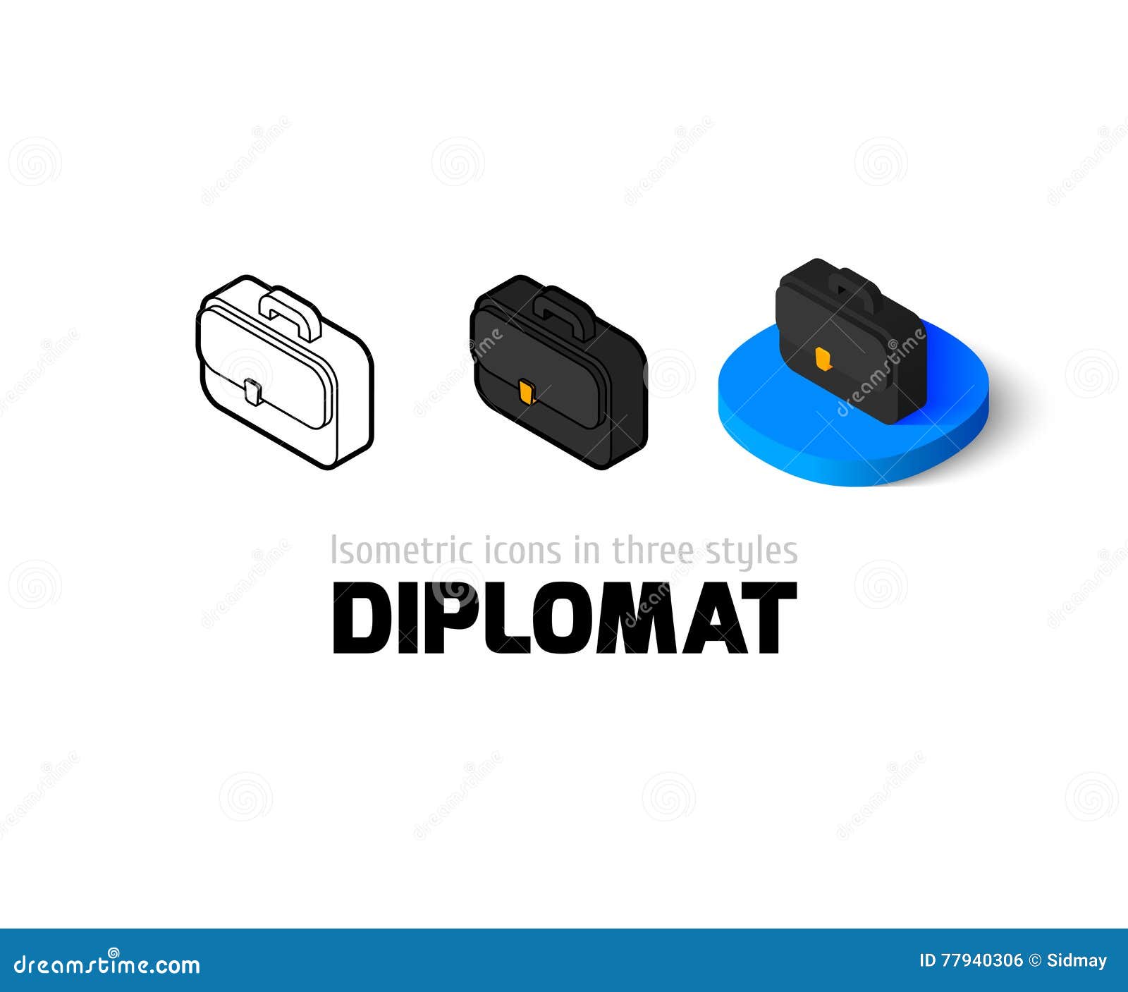 Diplomat Icon in Different Style Stock Vector - Illustration of ...