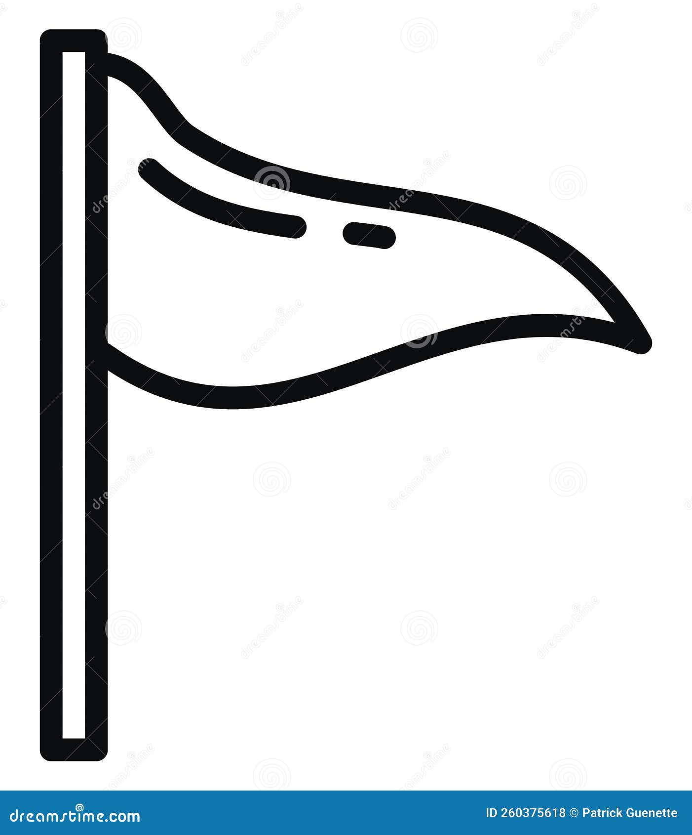 Diplomatic flag, icon stock vector. Illustration of territory - 260375618