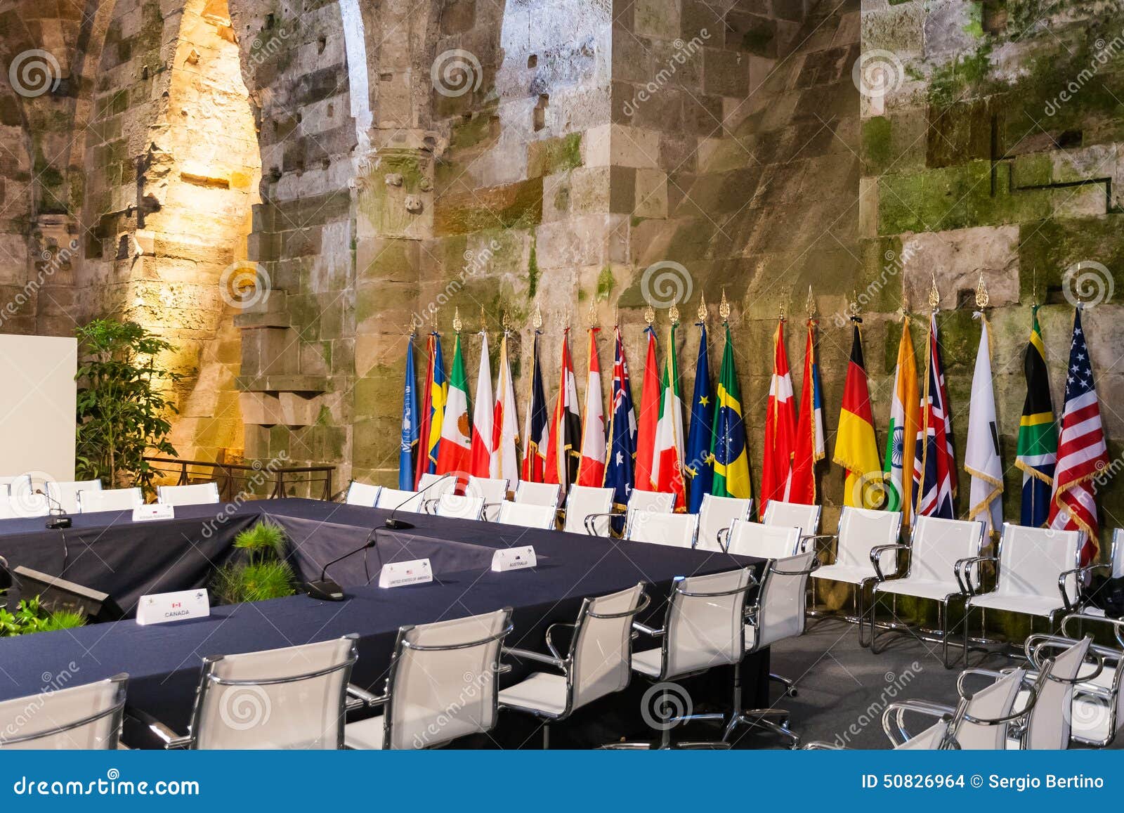 Diplomatic table and flags stock photo. Image of meeting - 50826964