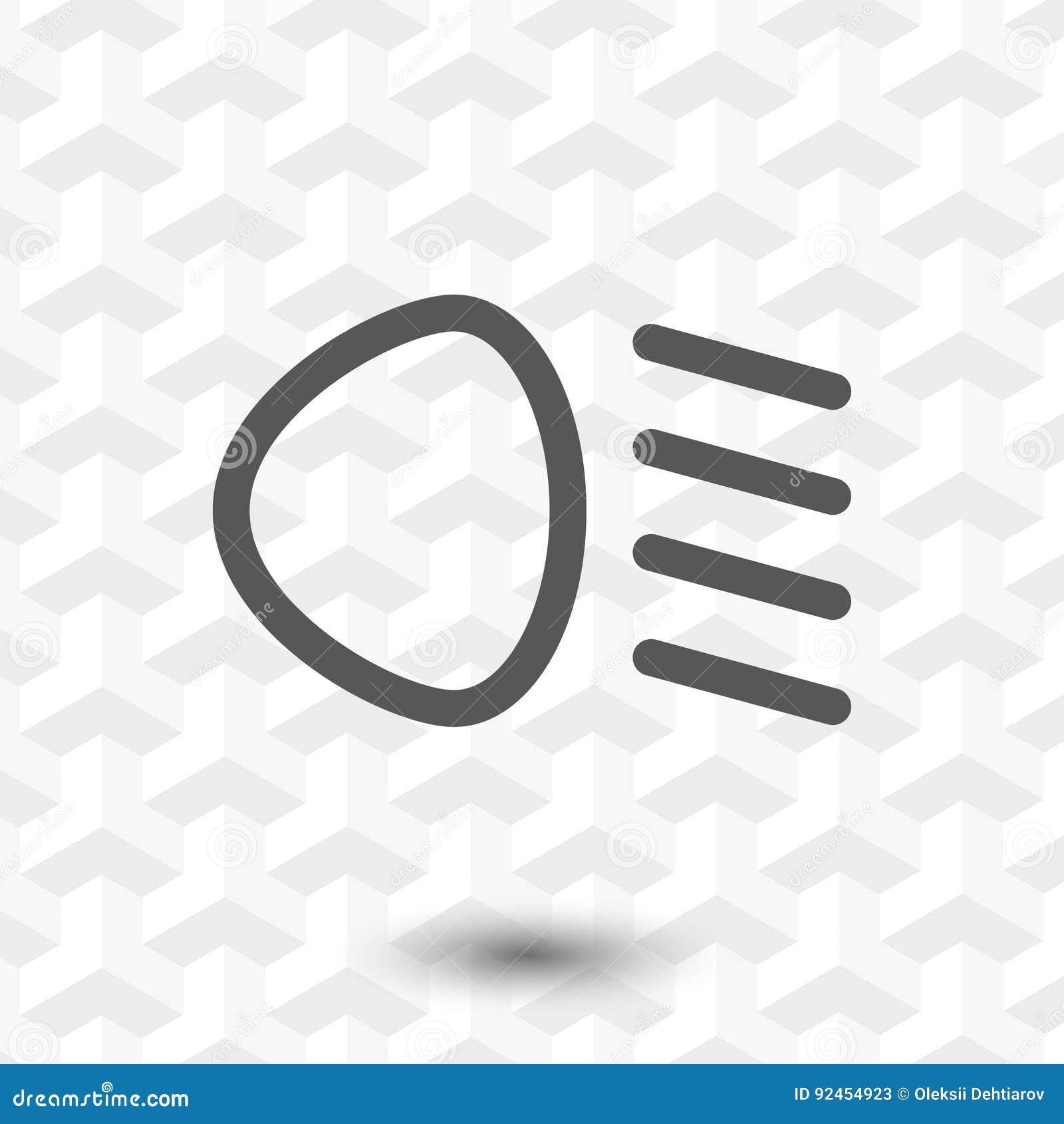 Dipped Beam Icon Stock Vector Illustration Flat Design Stock Vector ...