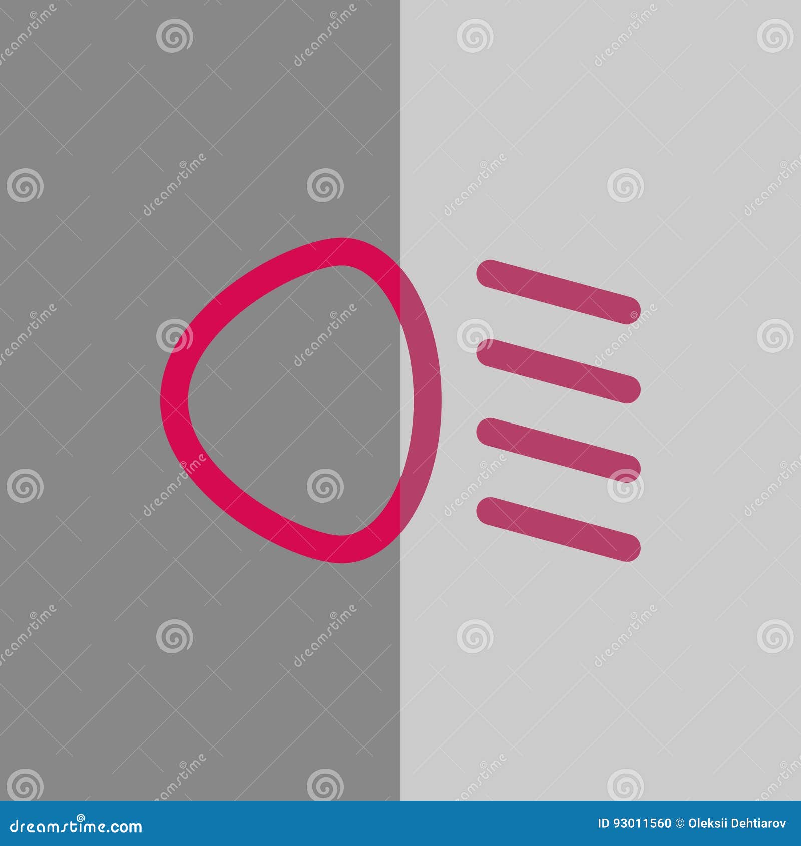 Dipped Beam Icon Stock Vector Illustration Flat Design Stock Vector ...