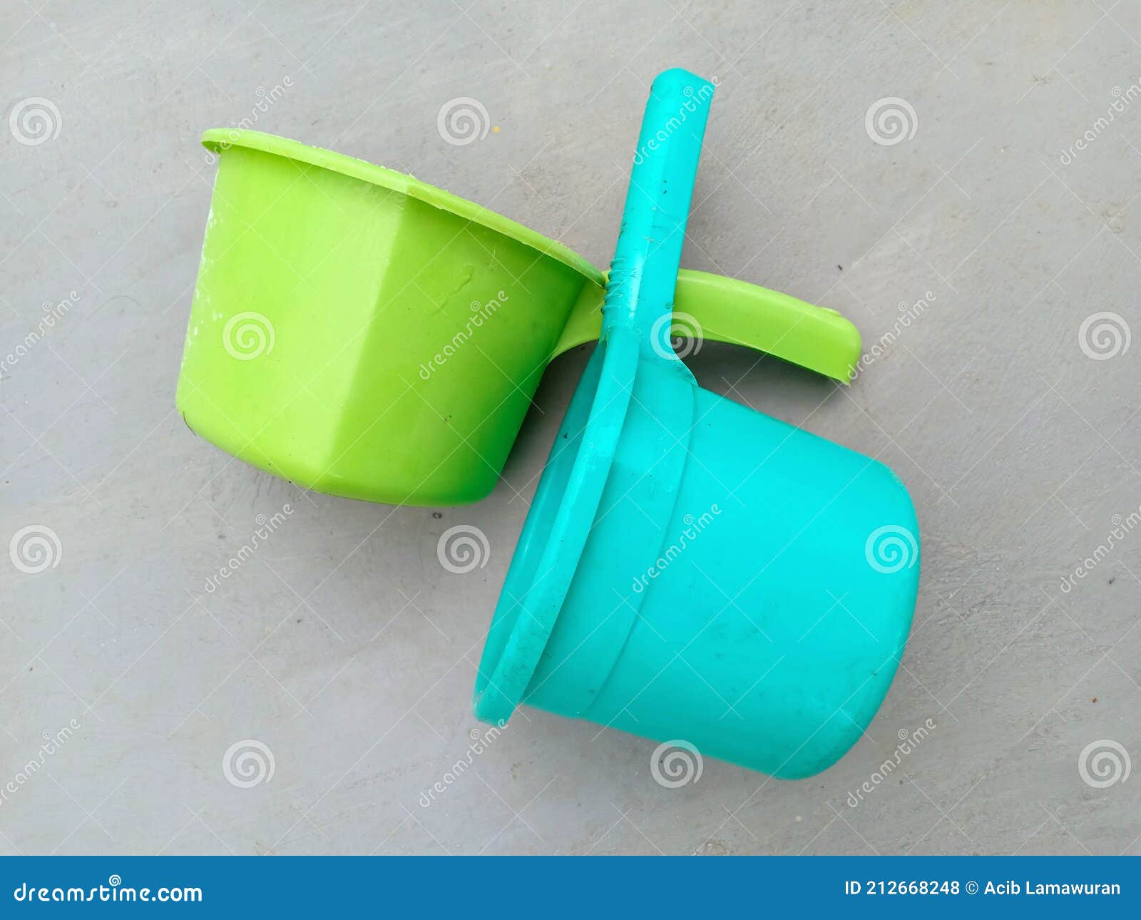 Dipper for Bathing, Small Size. Stock Photo - Image of cutout, plastic ...