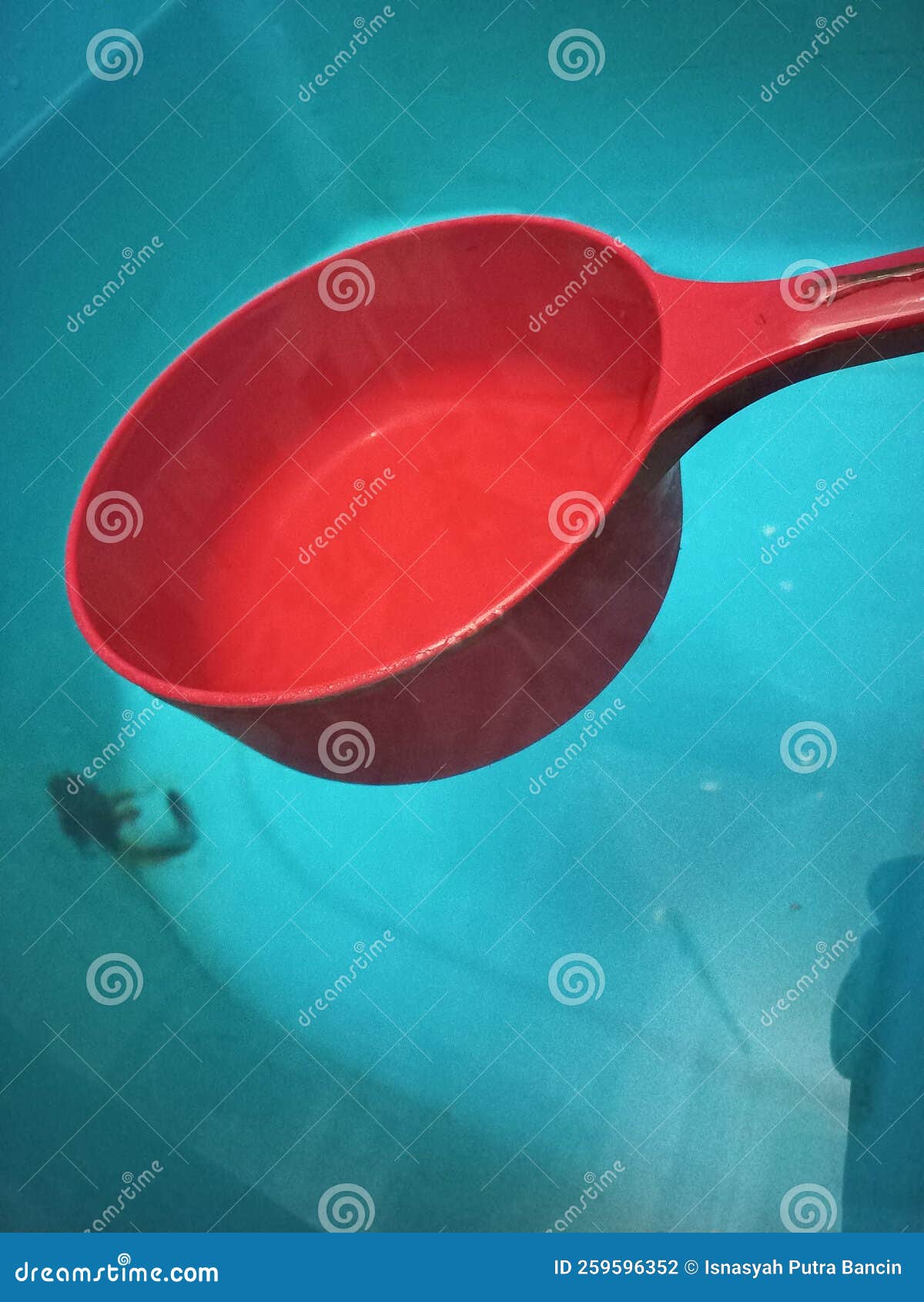 The Dipper in the Family Bathroom Tub Stock Photo - Image of purple ...