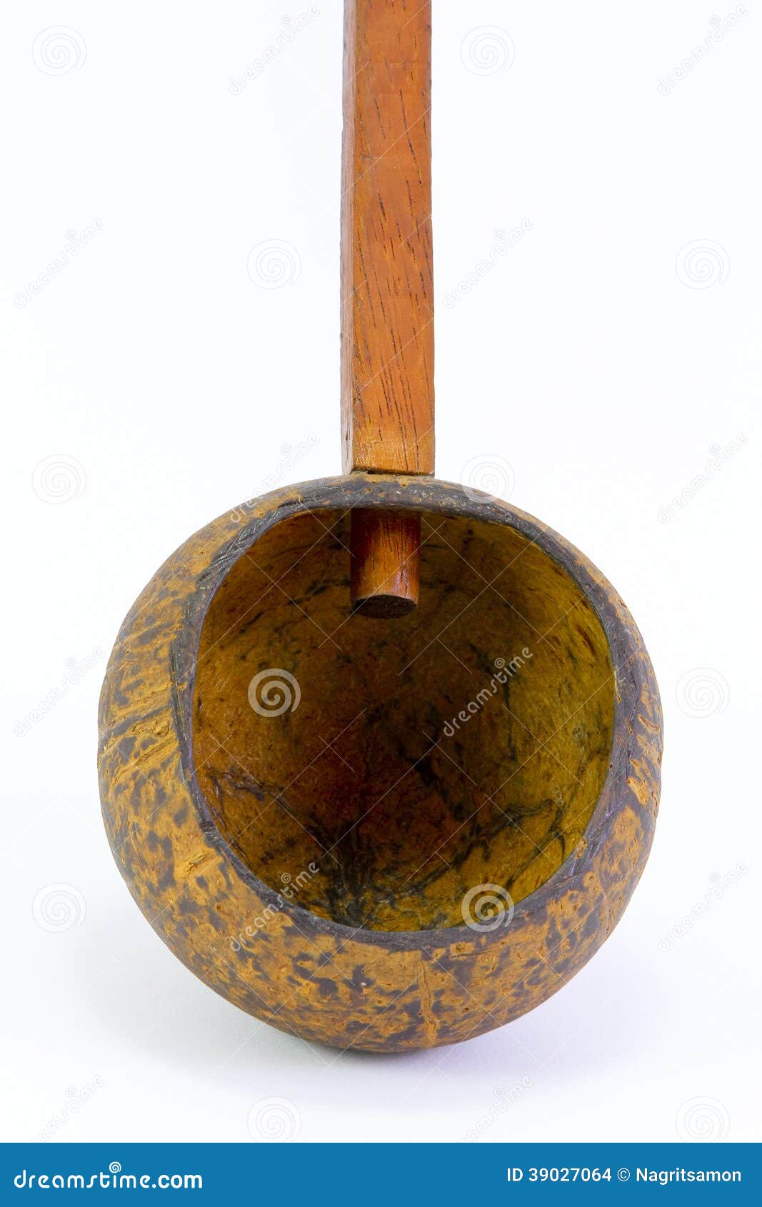 Dipper Made From Coconut Shell, Traditional Container For Drinking ...