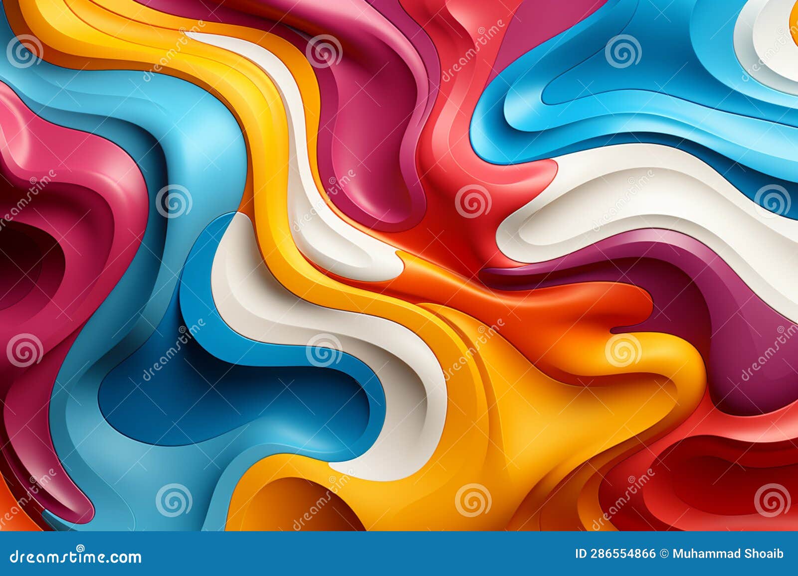 Dipping Paint Illusion Seamless Vector Blend, Abstract Transition with ...