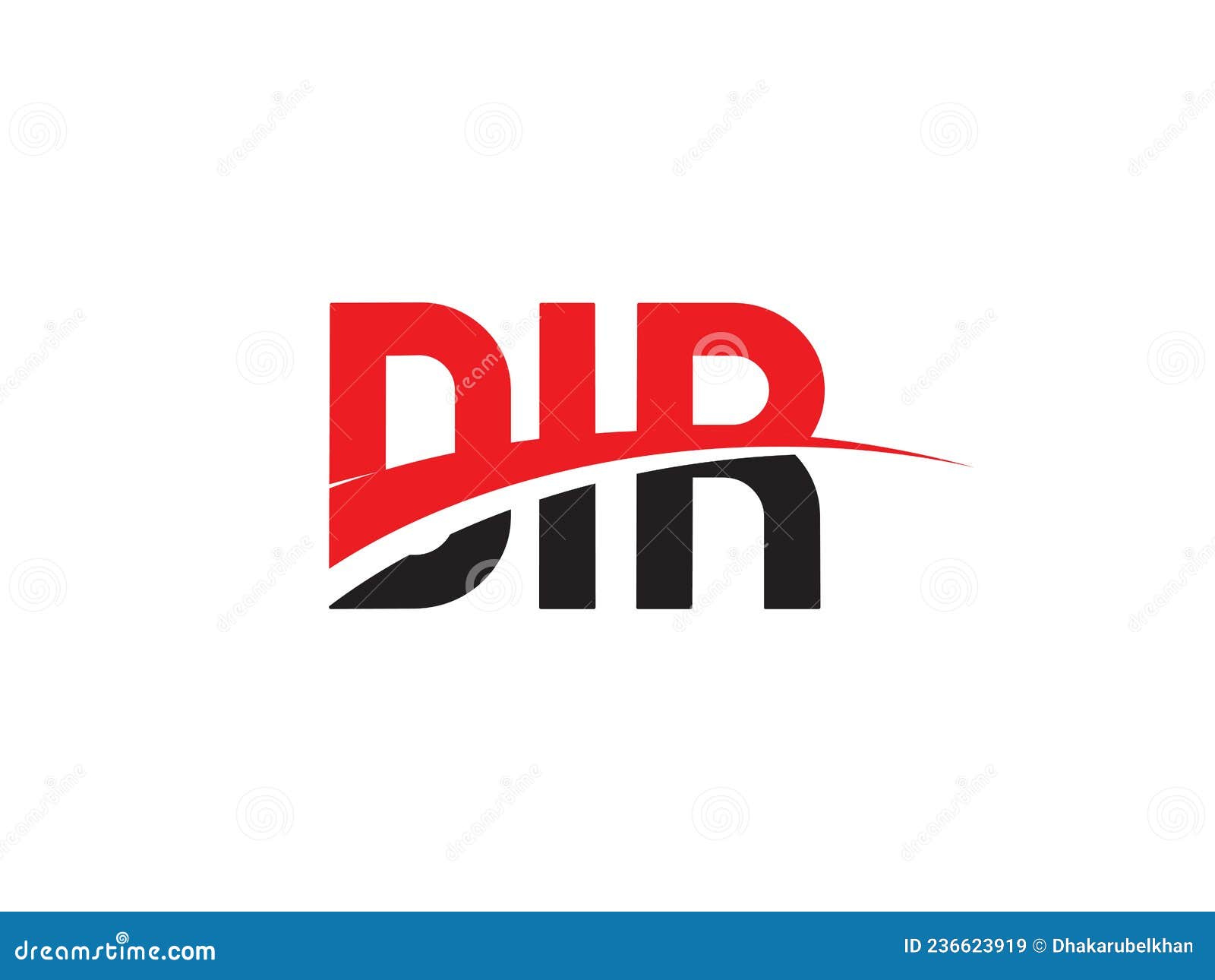 DIR Letter Initial Logo Design Vector Illustration Stock Vector ...