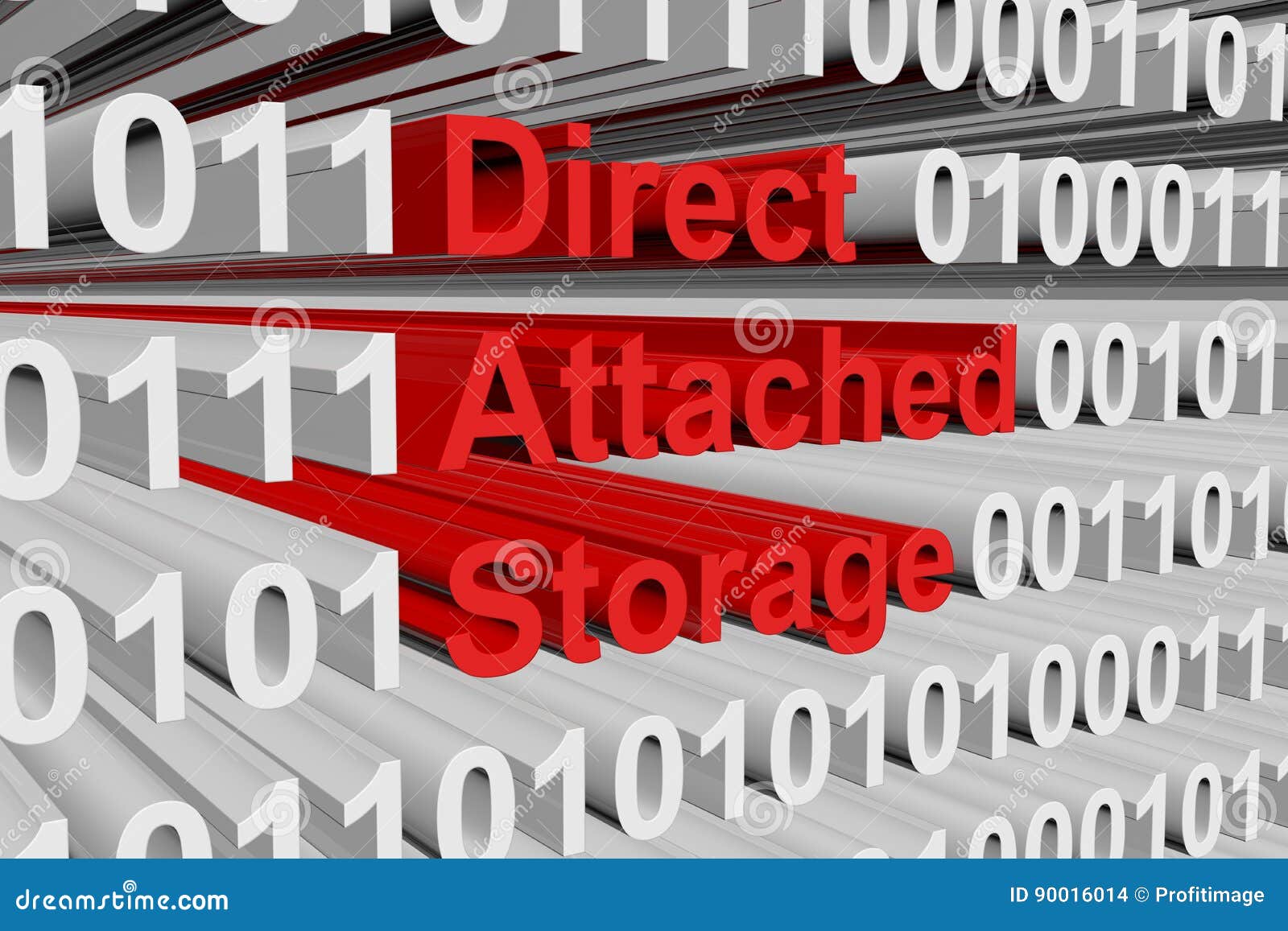Direct attached storage stock illustration. Illustration of attached ...