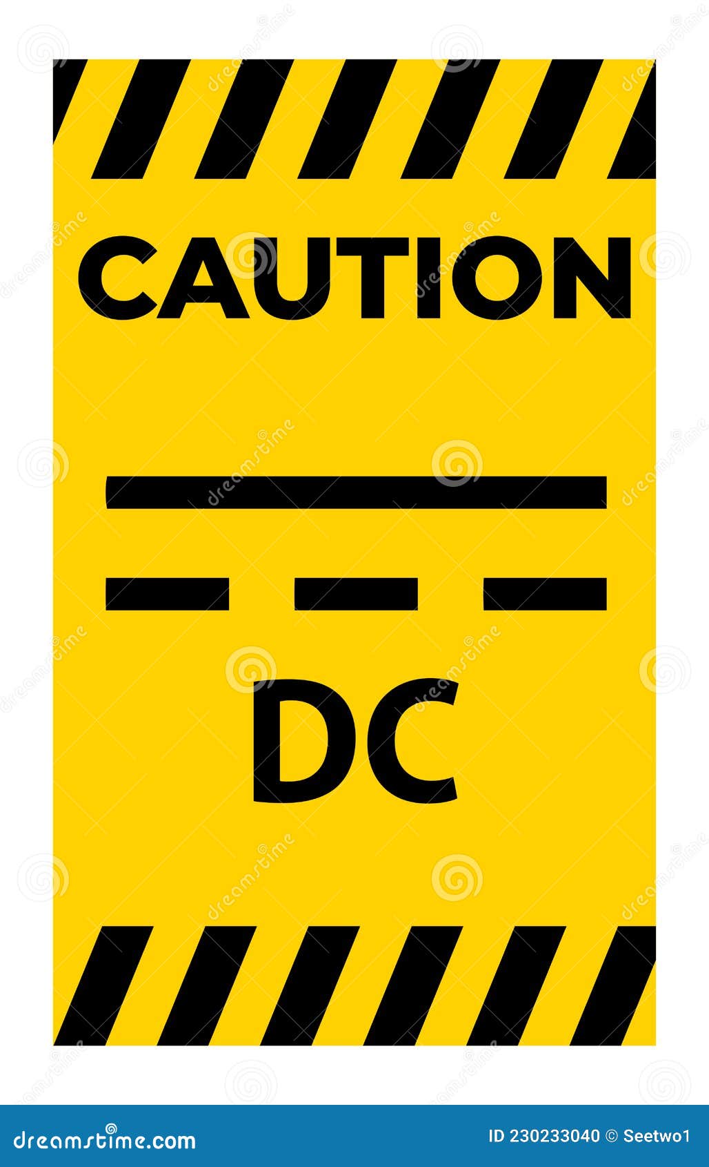 Direct Current DC Symbol Sign Isolate on White Background,Vector ...