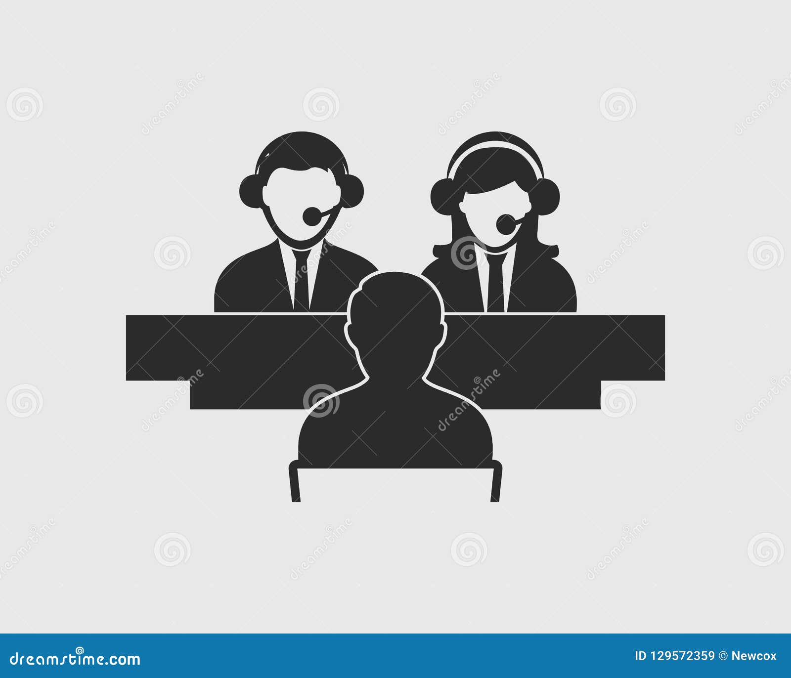 Direct Customer Icon . stock vector. Illustration of bubble - 129572359