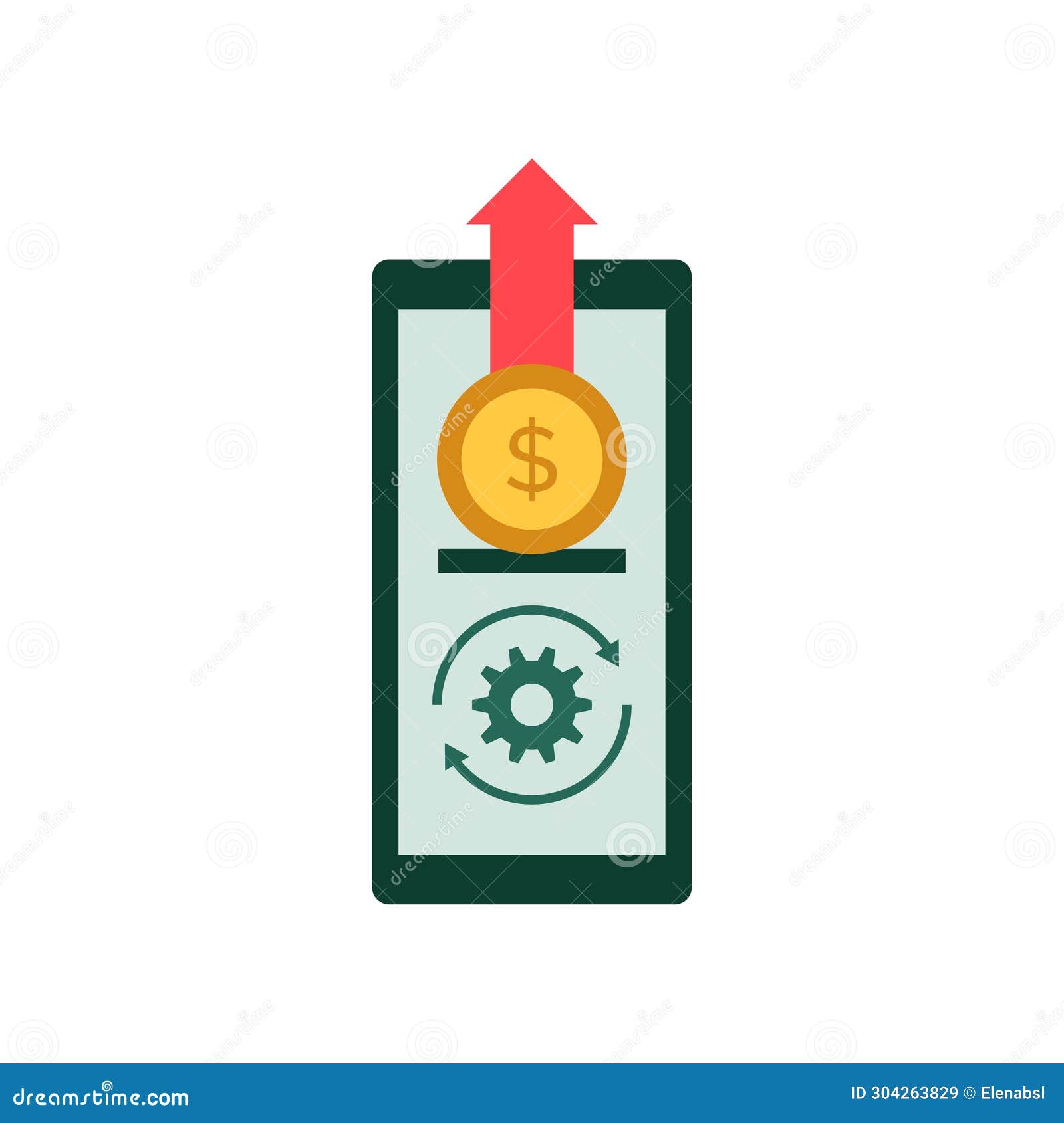 Direct Debit on Bank Account Stock Vector - Illustration of automated ...