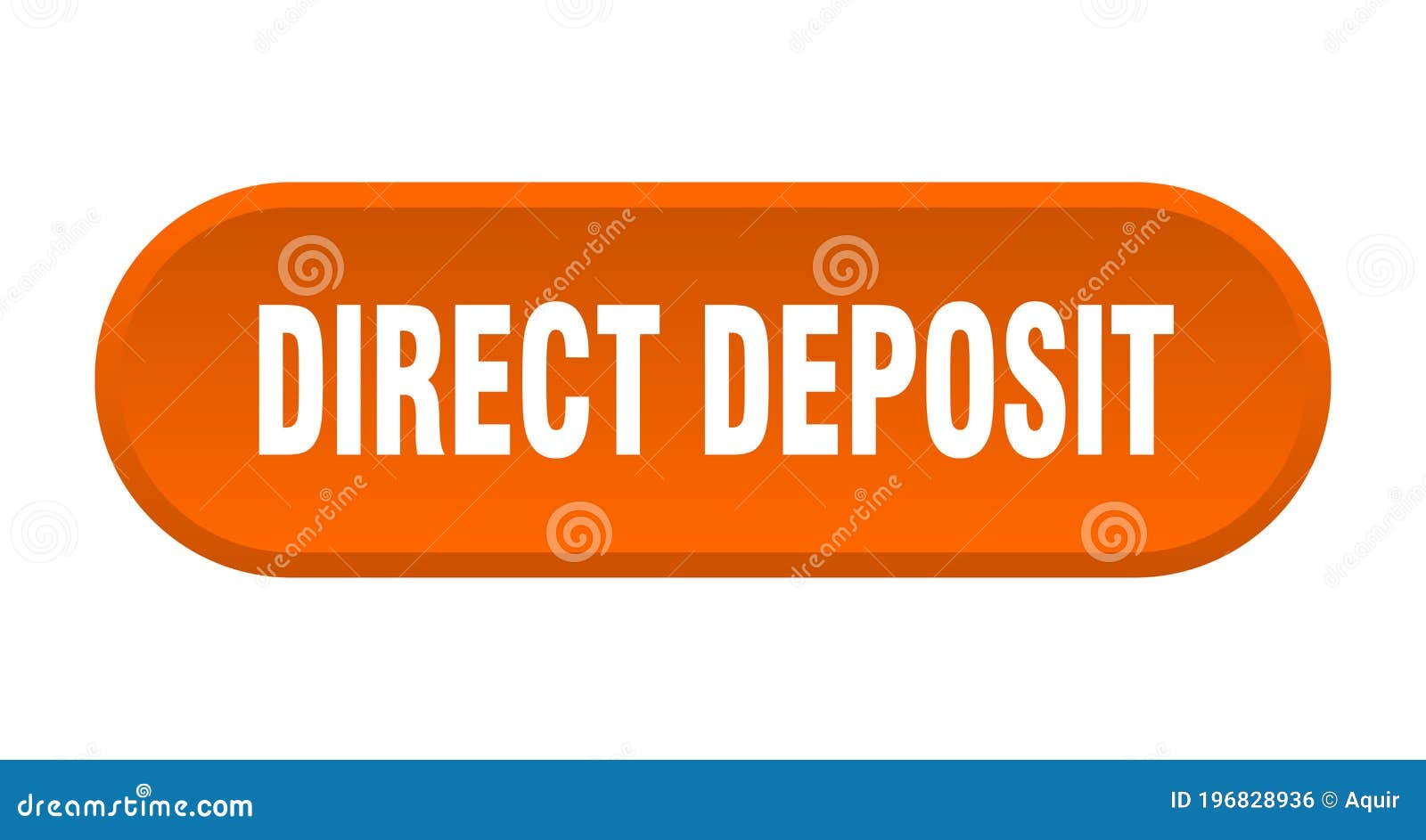 Direct deposit button stock vector. Illustration of isolated - 196828936
