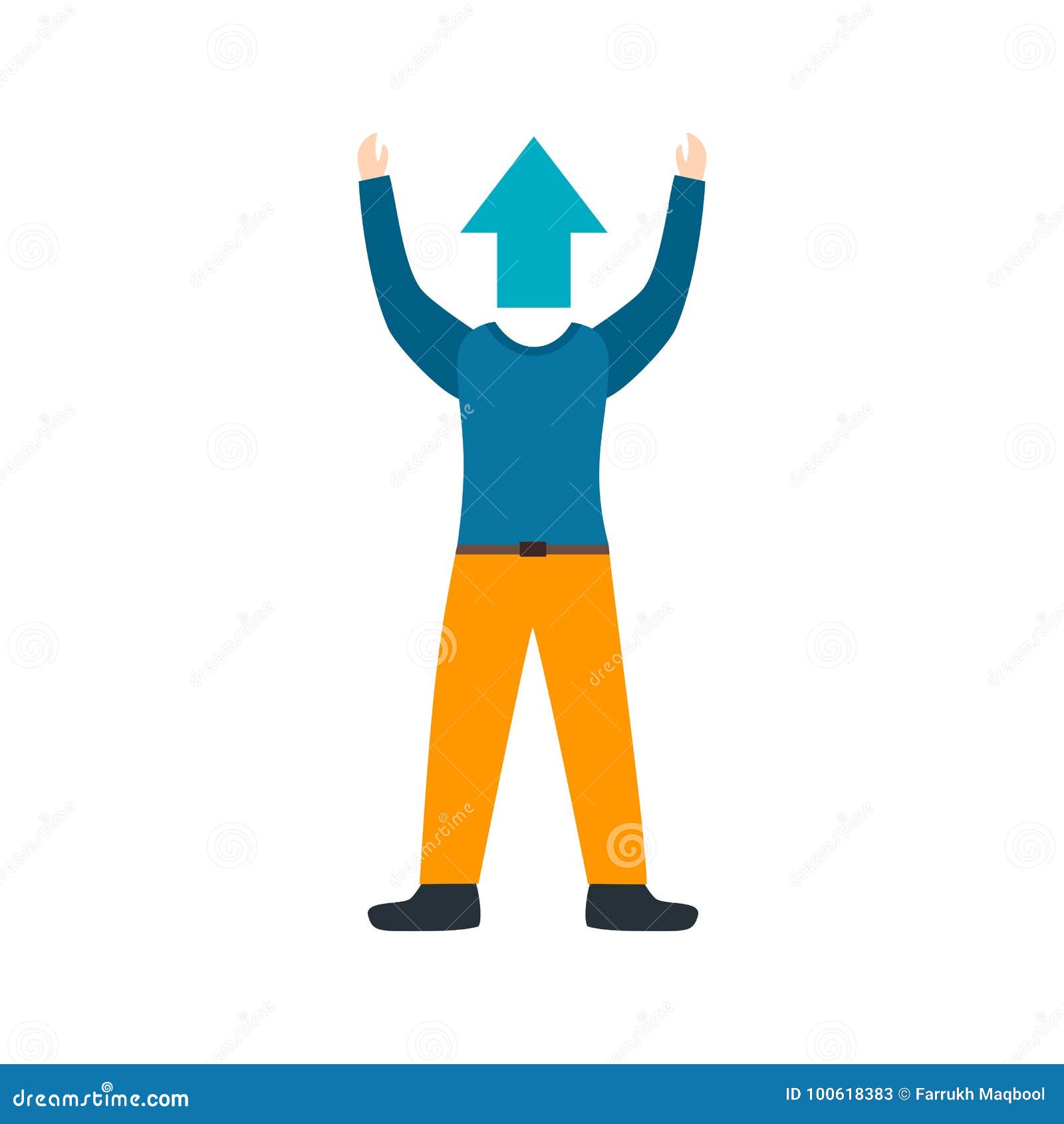 Direct stock vector. Illustration of expression, confident - 100618383