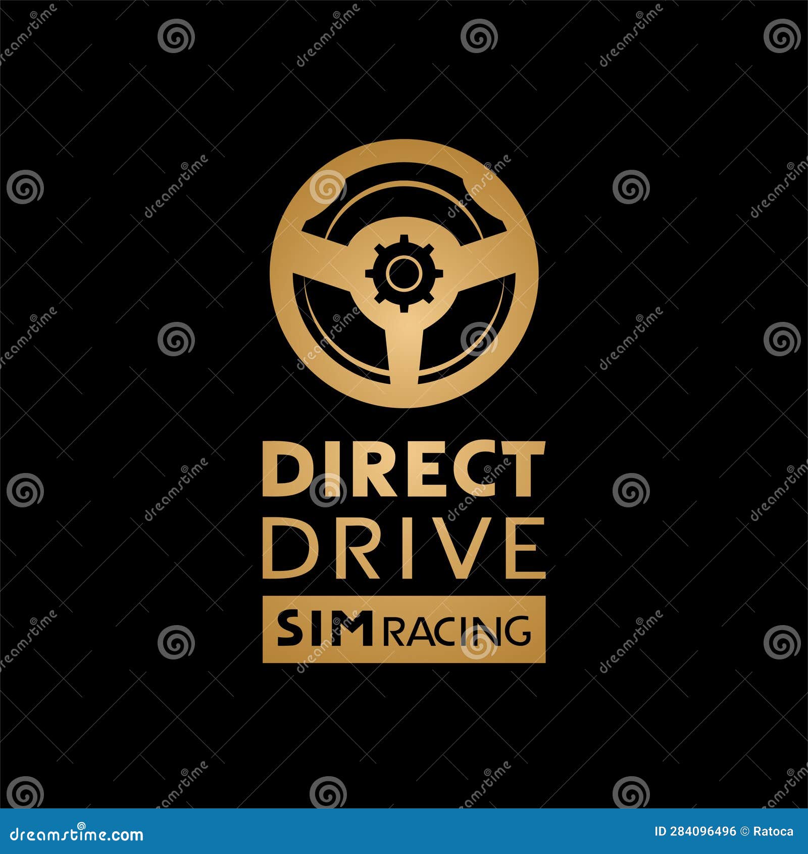 Direct drive sim racing stock vector. Illustration of technology ...
