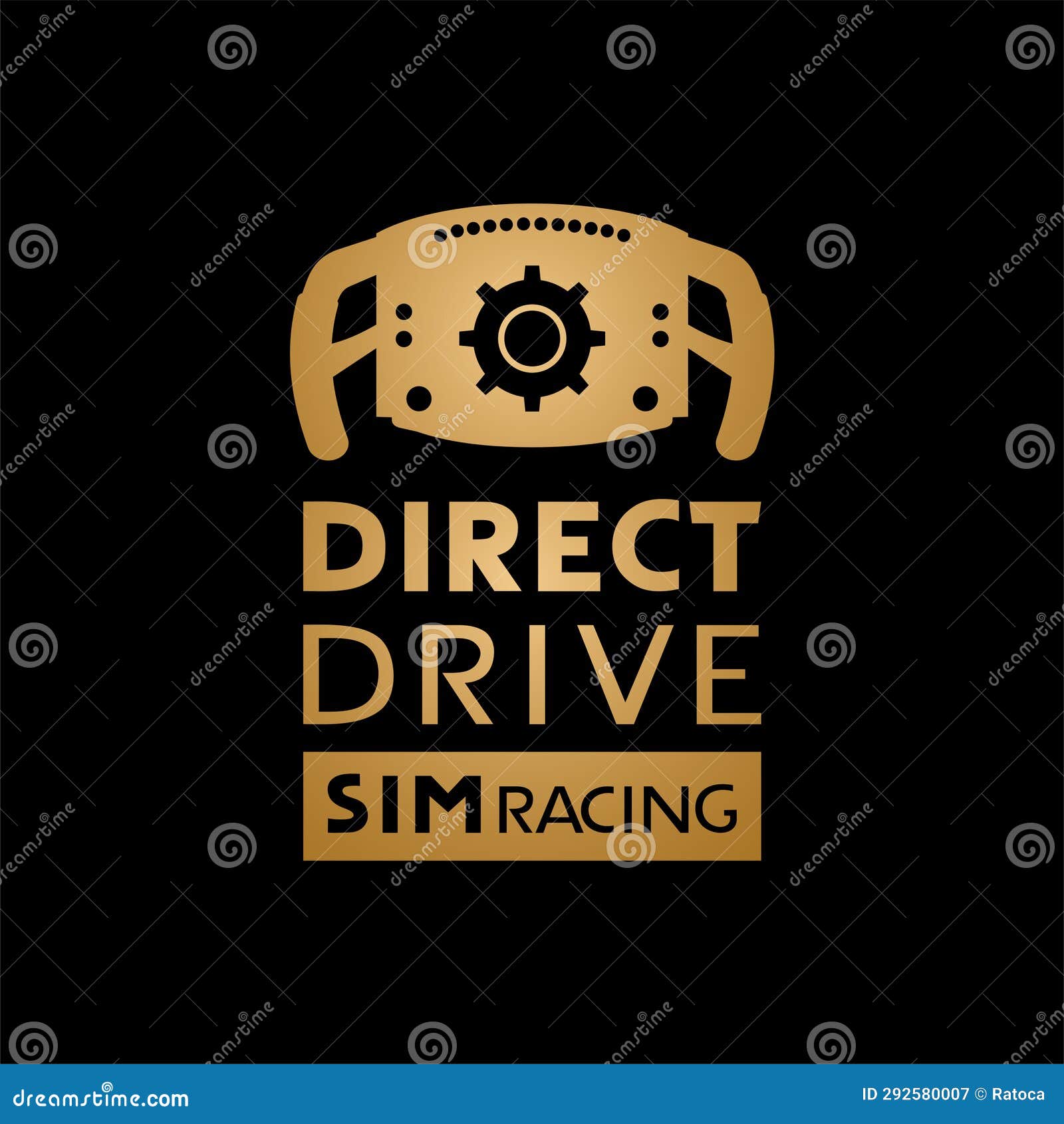 Direct drive sim racing stock illustration. Illustration of force ...
