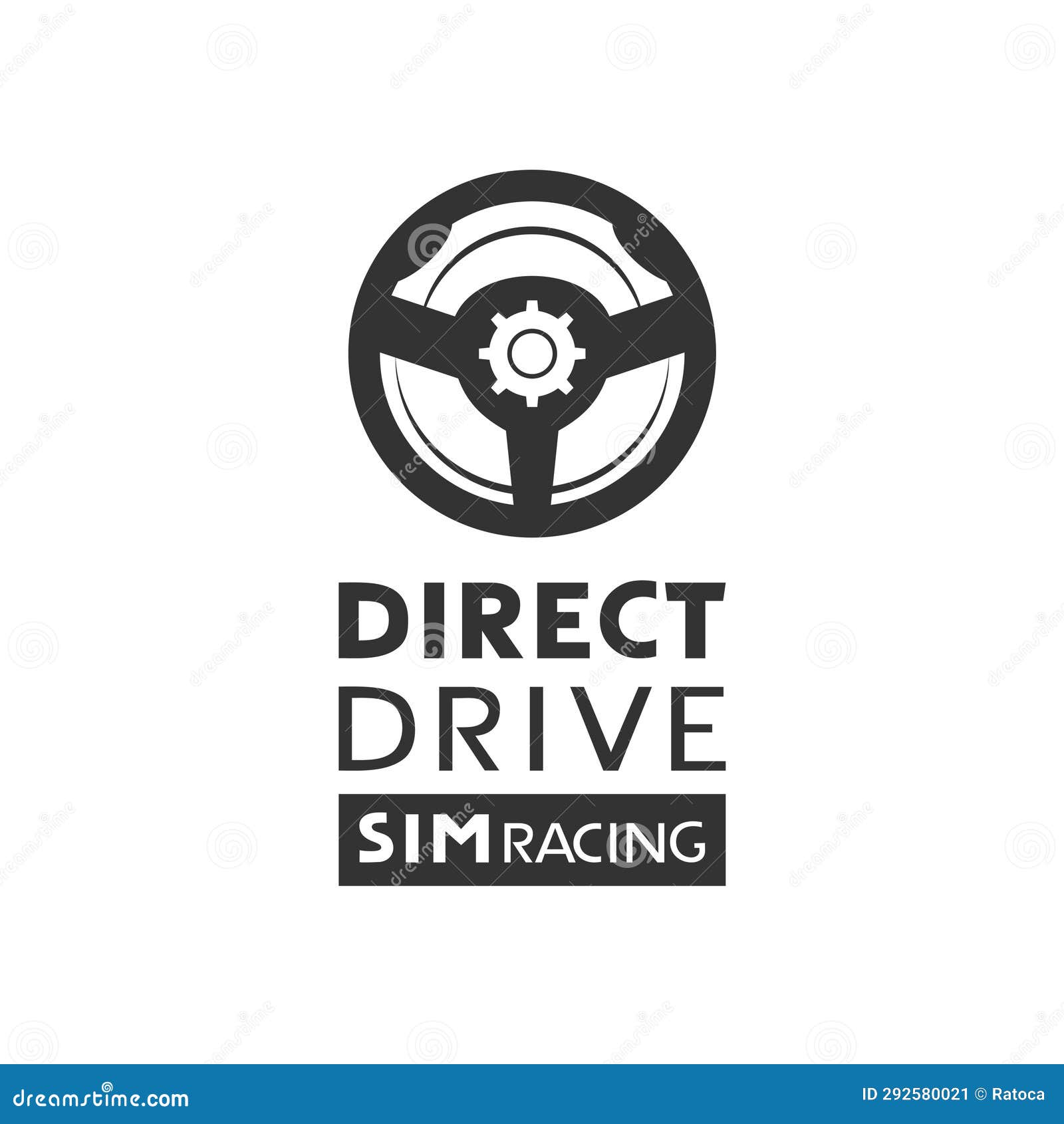 Direct drive sim racing stock vector. Illustration of driver - 292580021