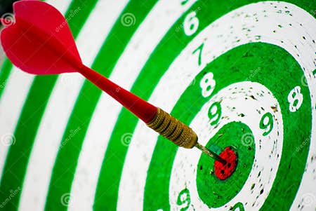 Direct hit on target stock photo. Image of archery, green - 10566532