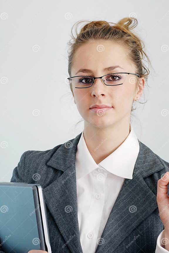 Direct look stock photo. Image of acting, clerk, eyebrow - 2243222