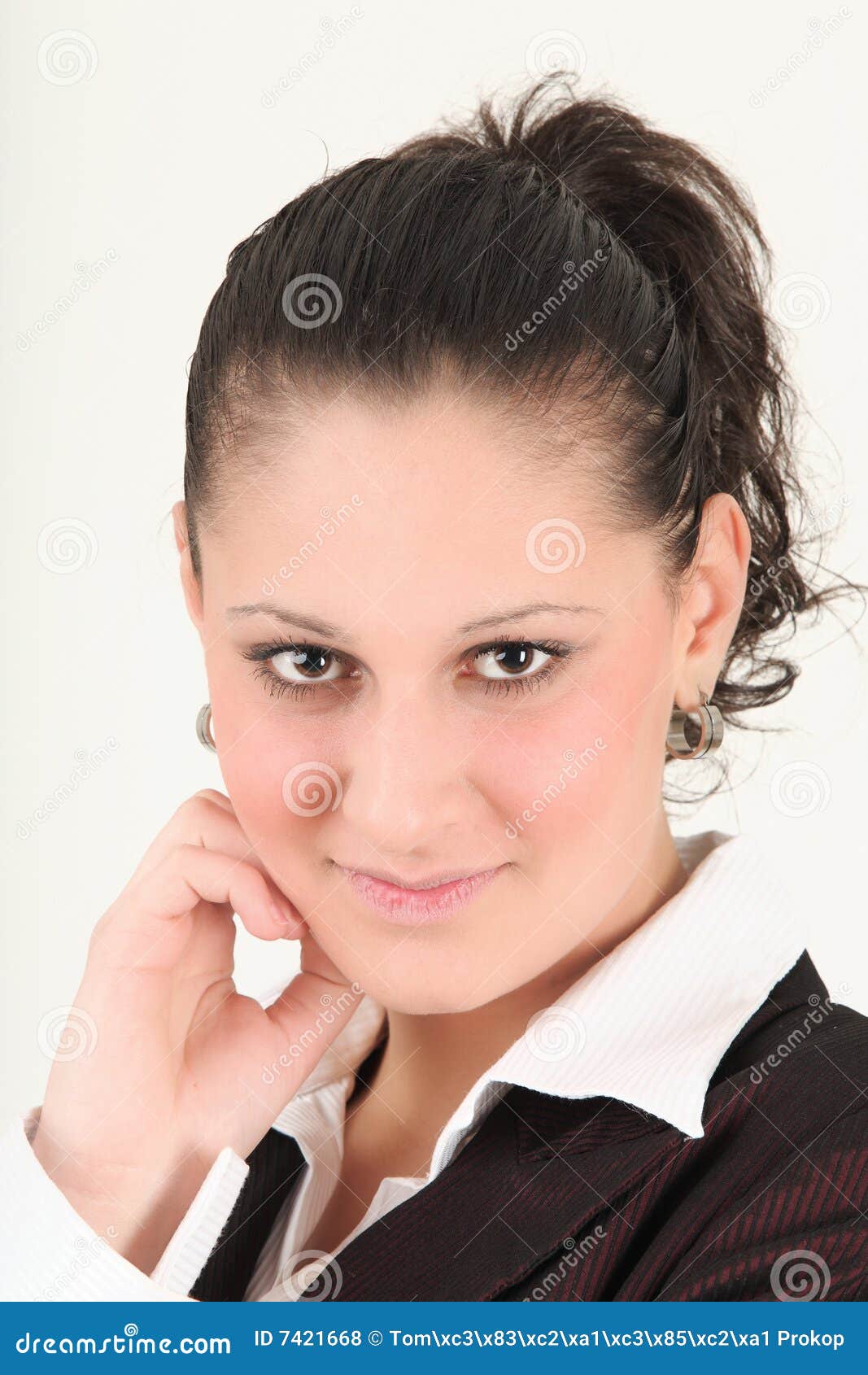 Direct look stock photo. Image of beautiful, cheerful - 7421668