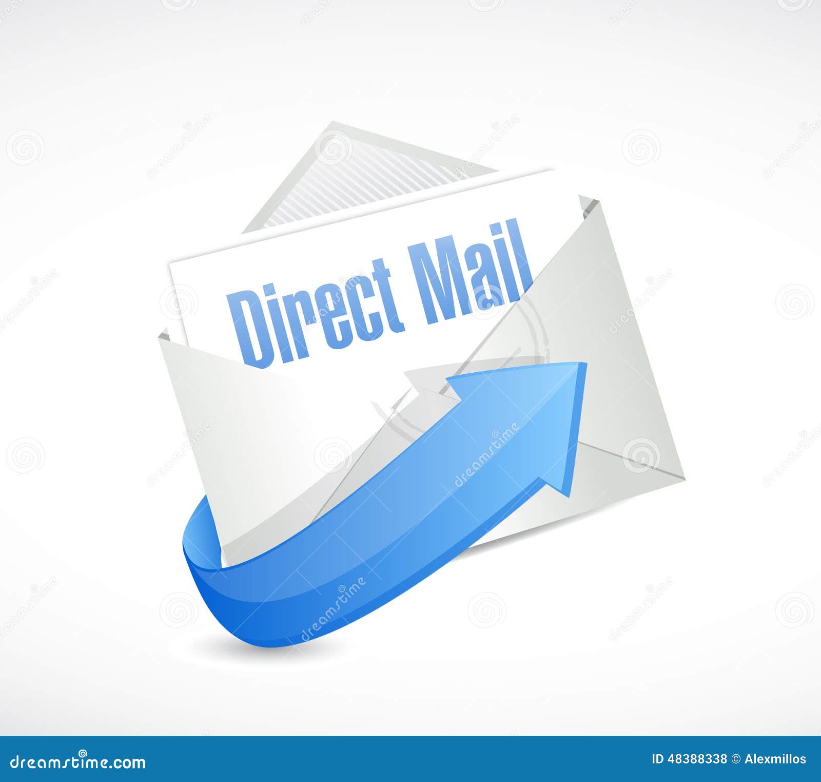 Direct Mail Email Illustration Design Stock Illustration - Illustration ...