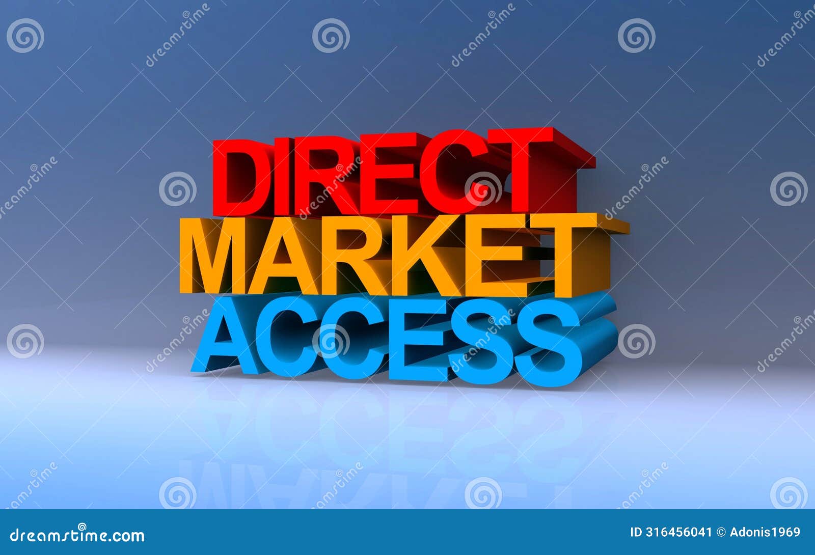 Dma Direct Market Access Concept With Big Word Or Text And Team People ...