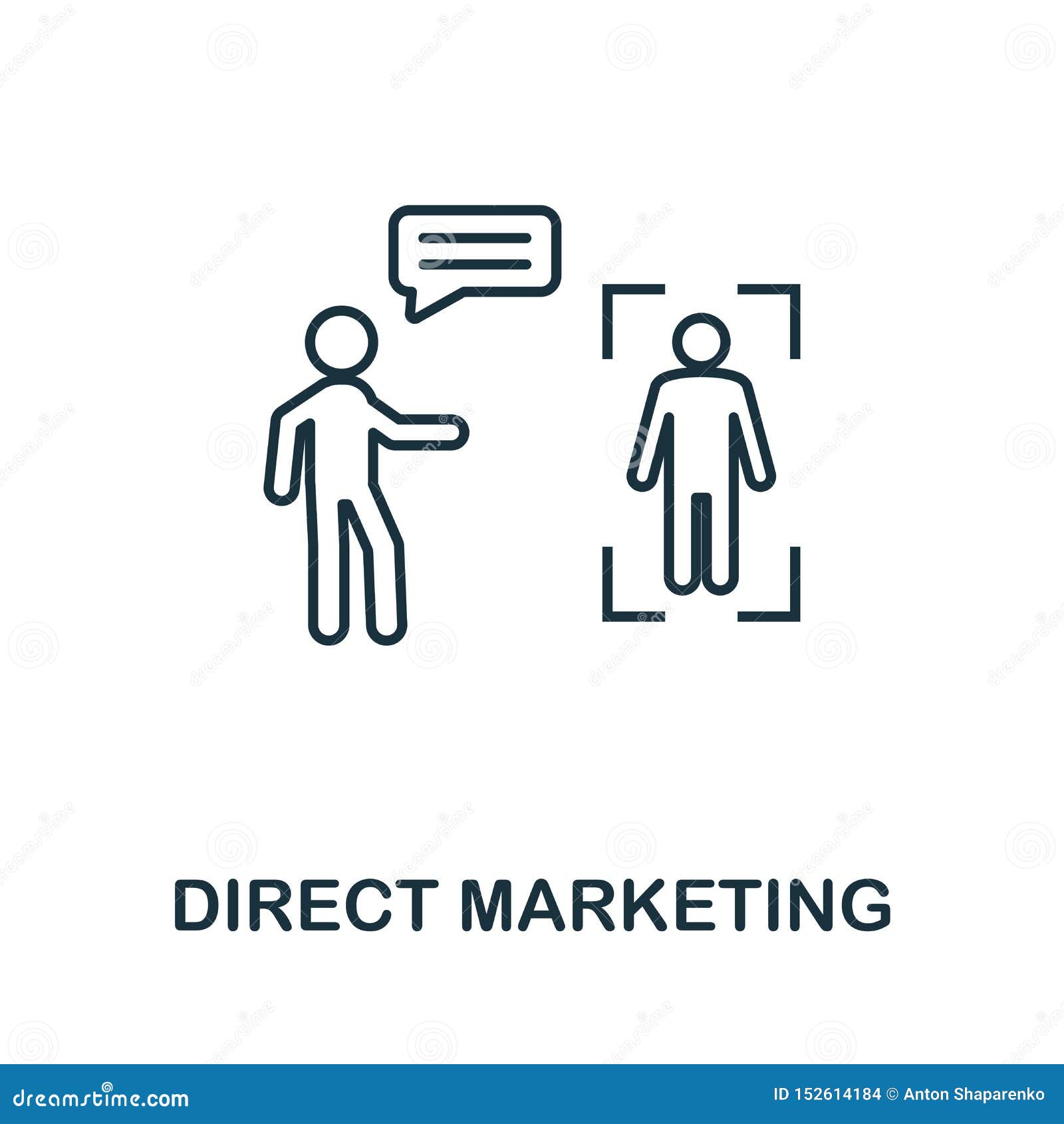 Direct Marketing Outline Icon. Thin Line Concept Element from Content ...