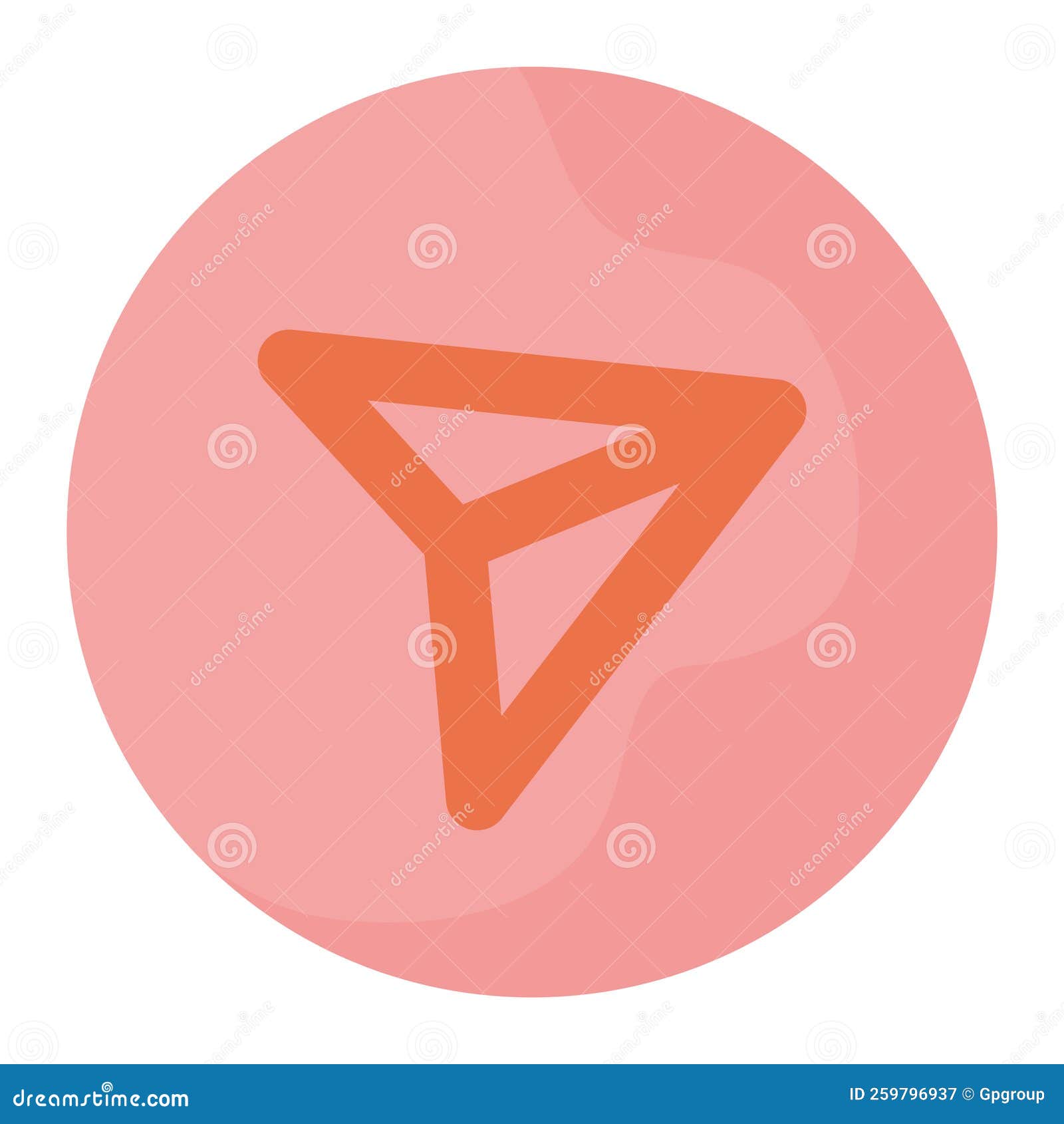 Direct message icon stock vector. Illustration of notification - 259796937