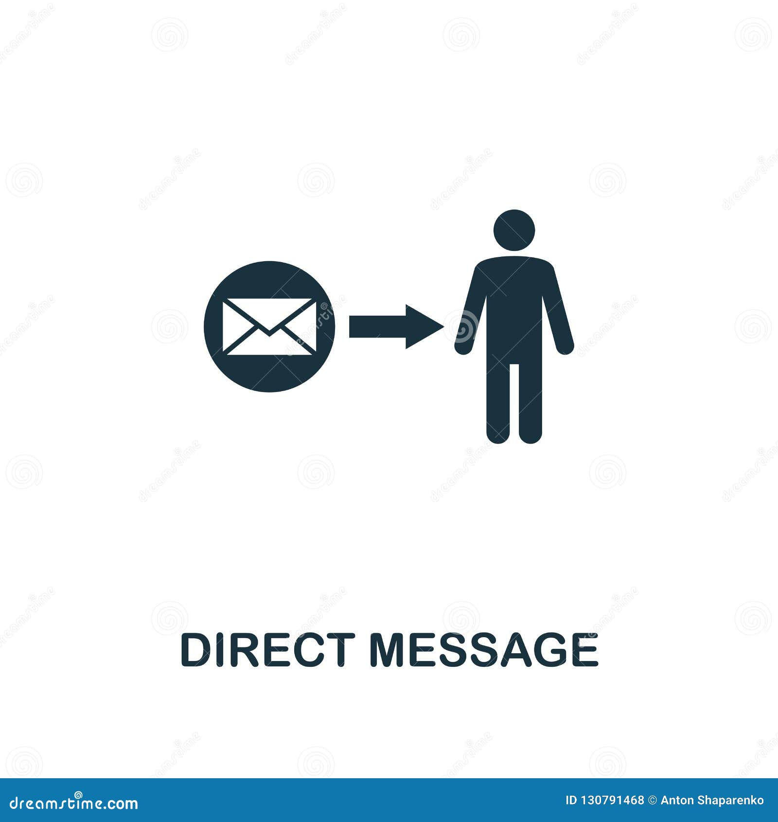 Direct Message Icon. Premium Style Design From Advertising Icon ...