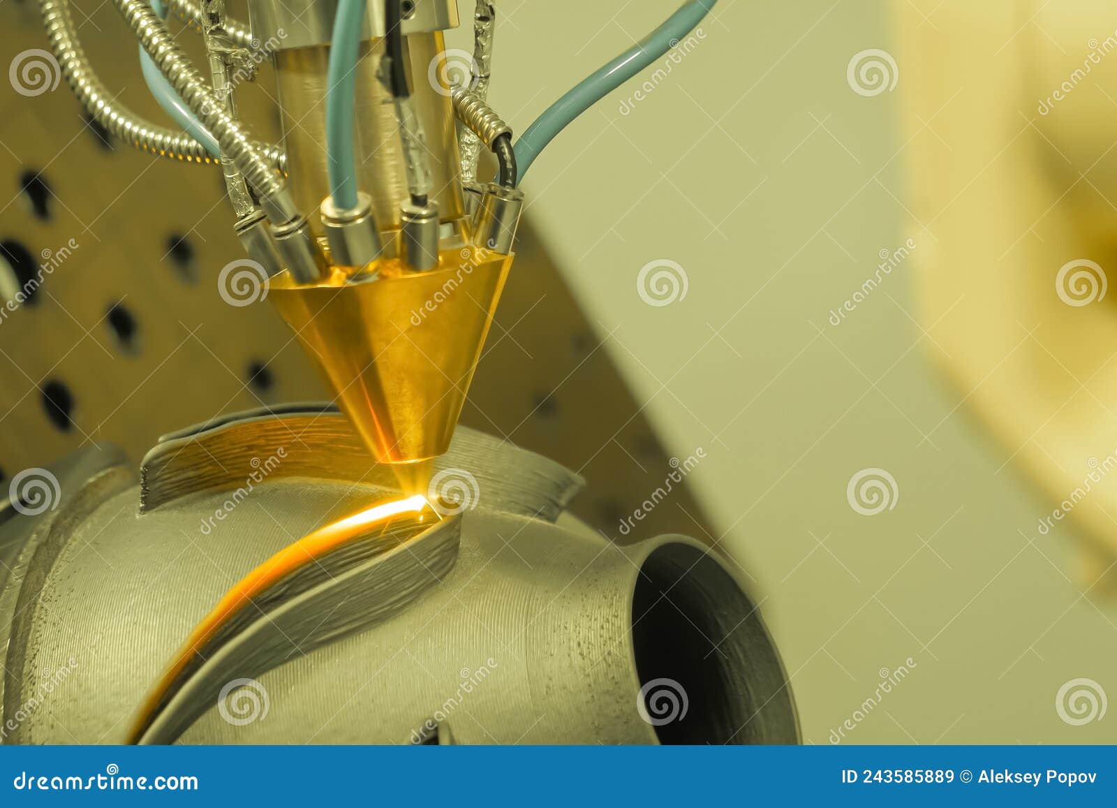 Direct Metal Deposition Laser Melting Powder Spray Manufacturing Technology Royalty Free