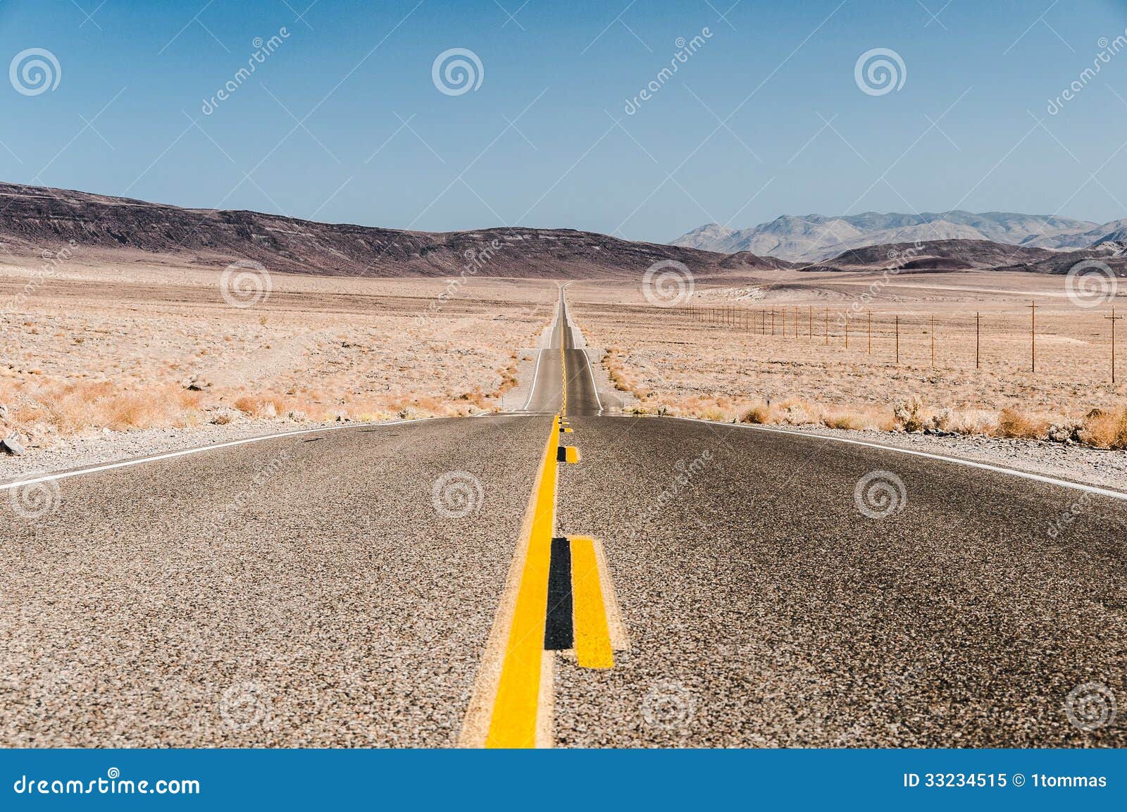 Direct paved road stock image. Image of rural, speedway - 33234515