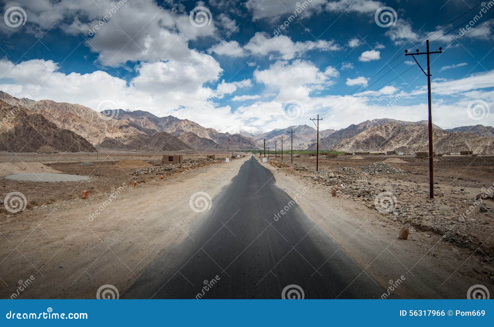 Direct road stock photo. Image of sunrise, cloud, mountain - 56317966