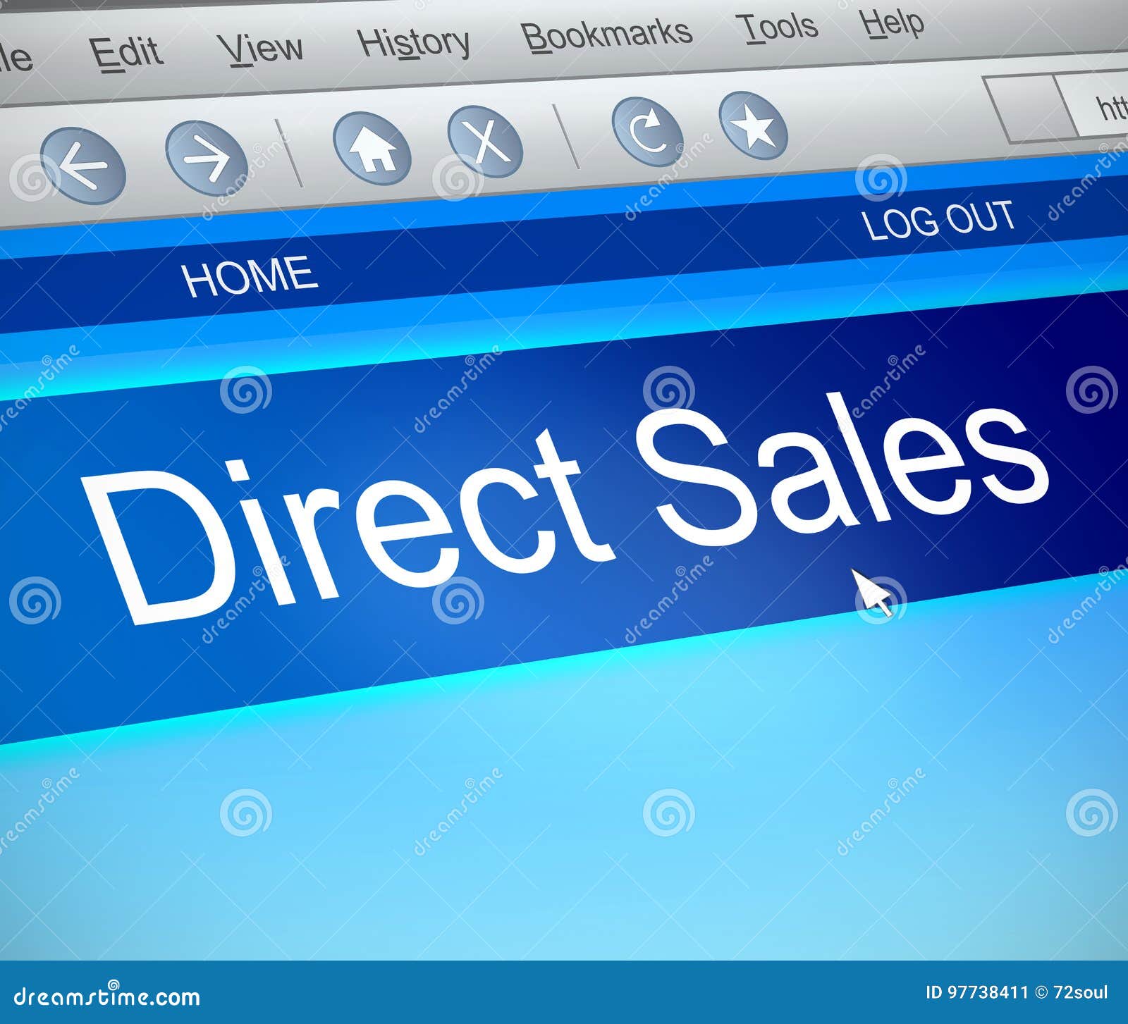 Direct sales concept. stock illustration. Illustration of sales - 97738411