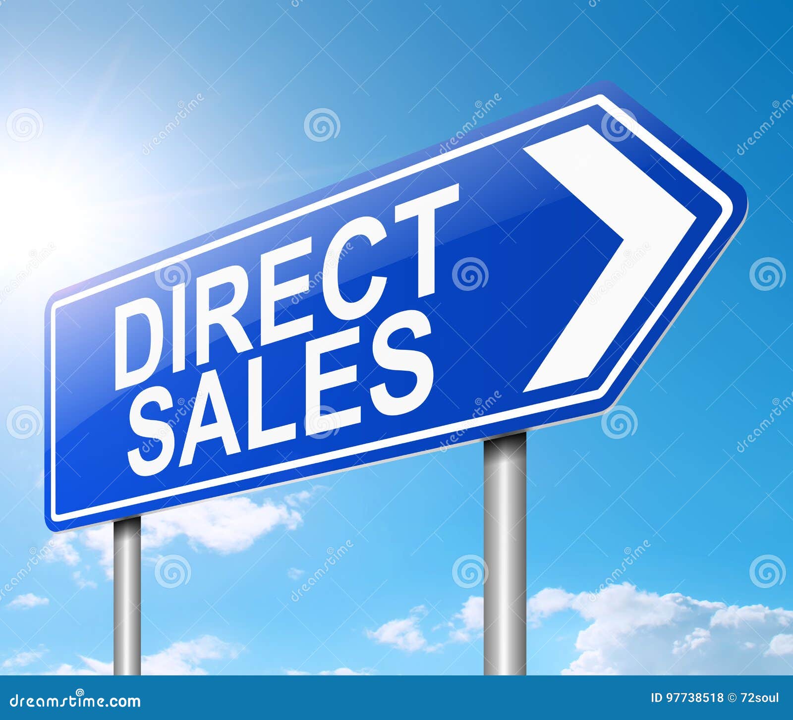 Direct sales concept. stock illustration. Illustration of marketing ...
