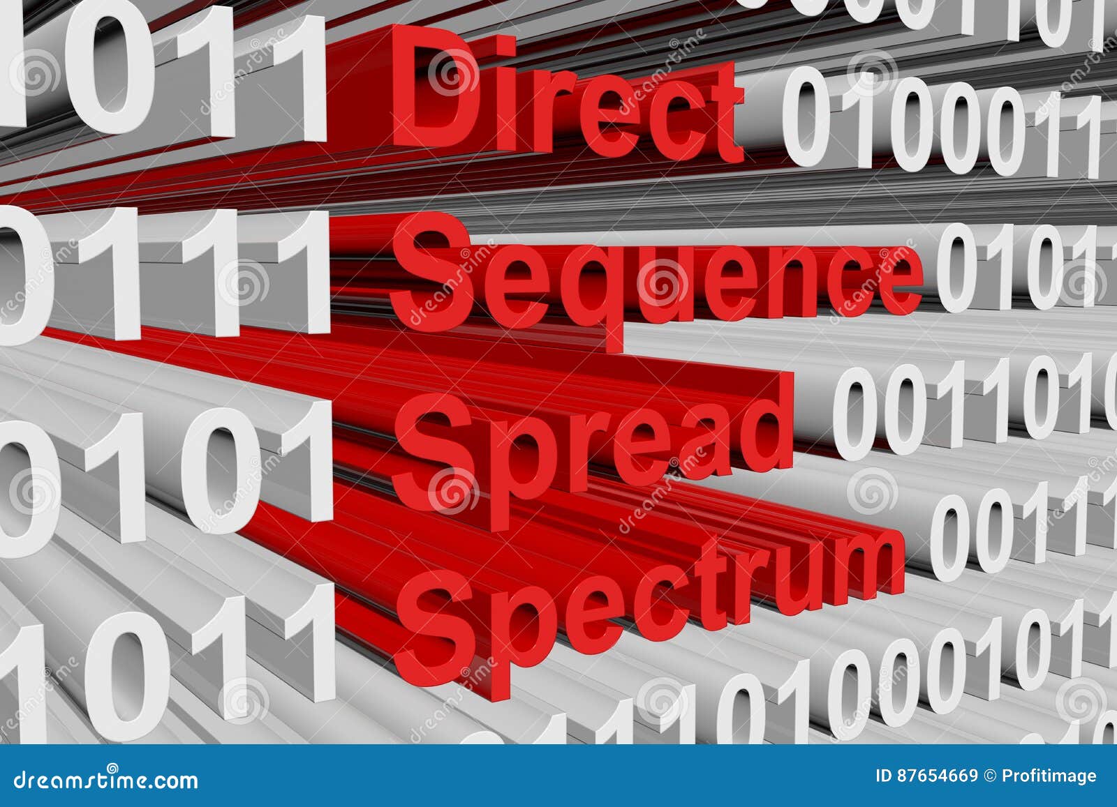 Direct Sequence Spread Spectrum Stock Illustration - Illustration of ...