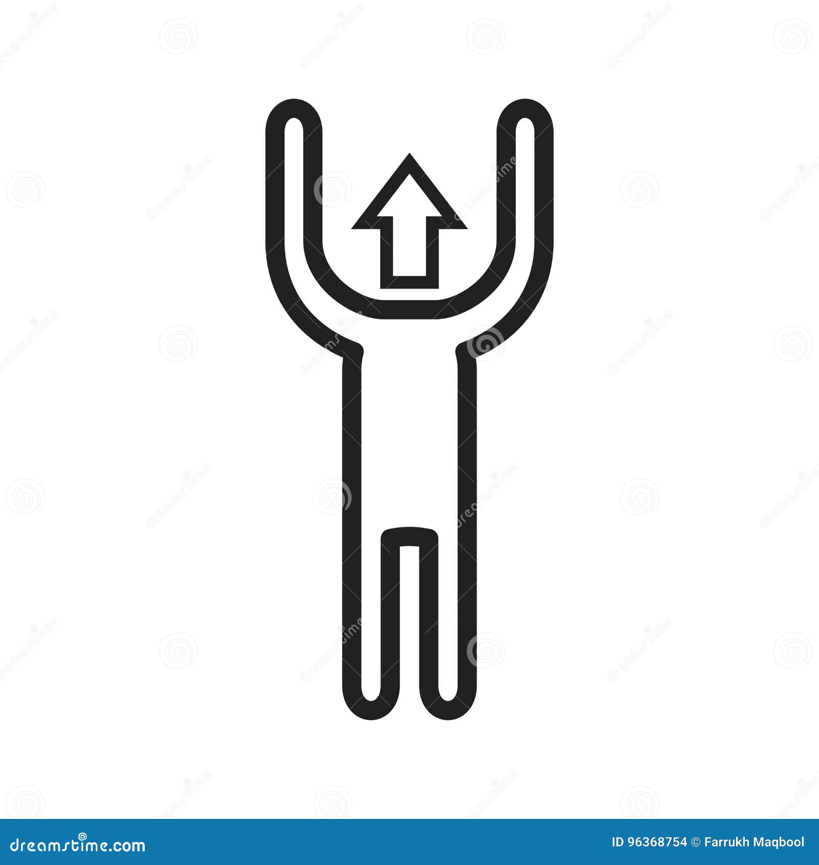 Direct stock illustration. Illustration of confident - 96368754